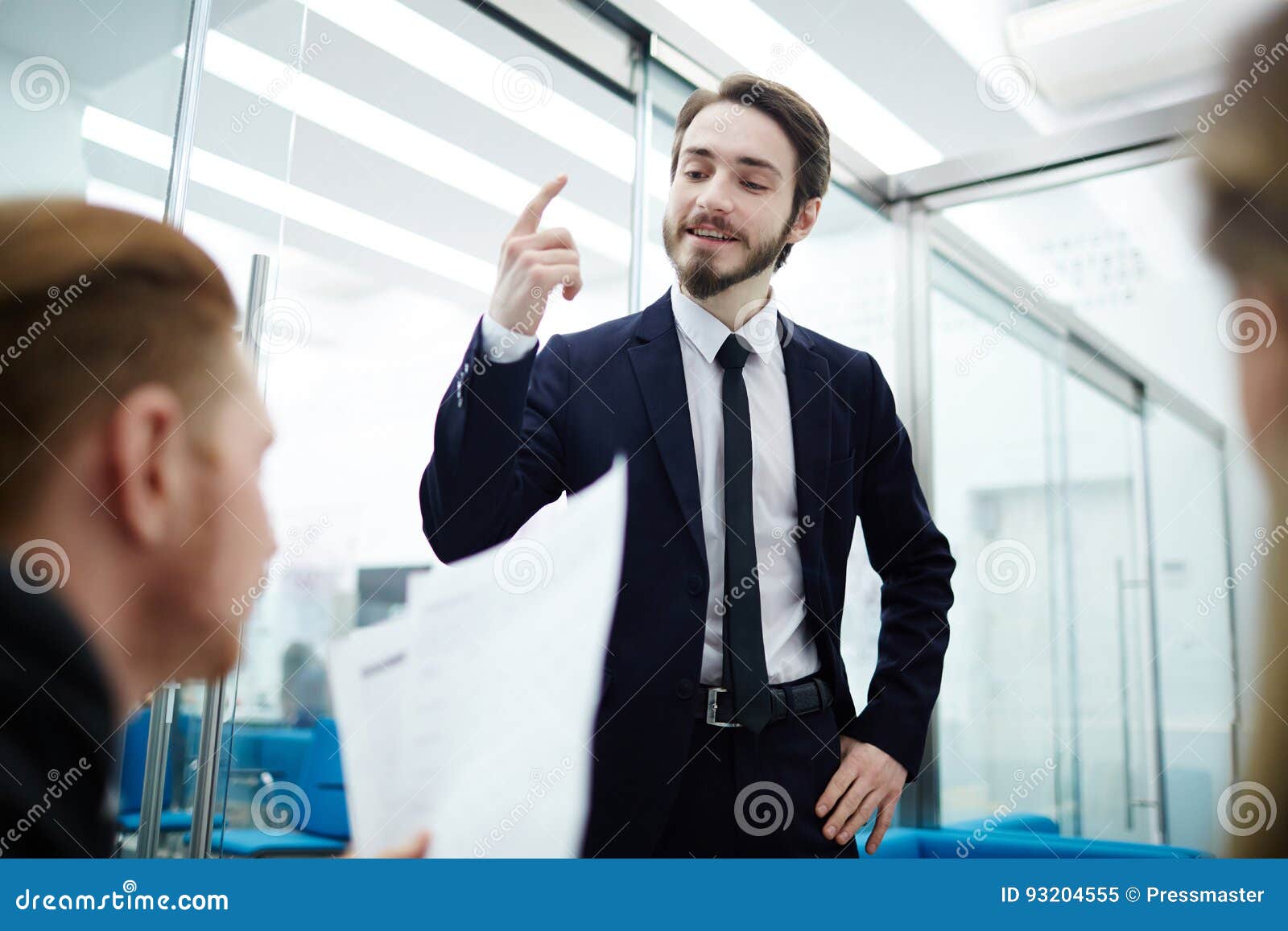 Speech of leader stock image. Image of cooperation, discussing - 93204555