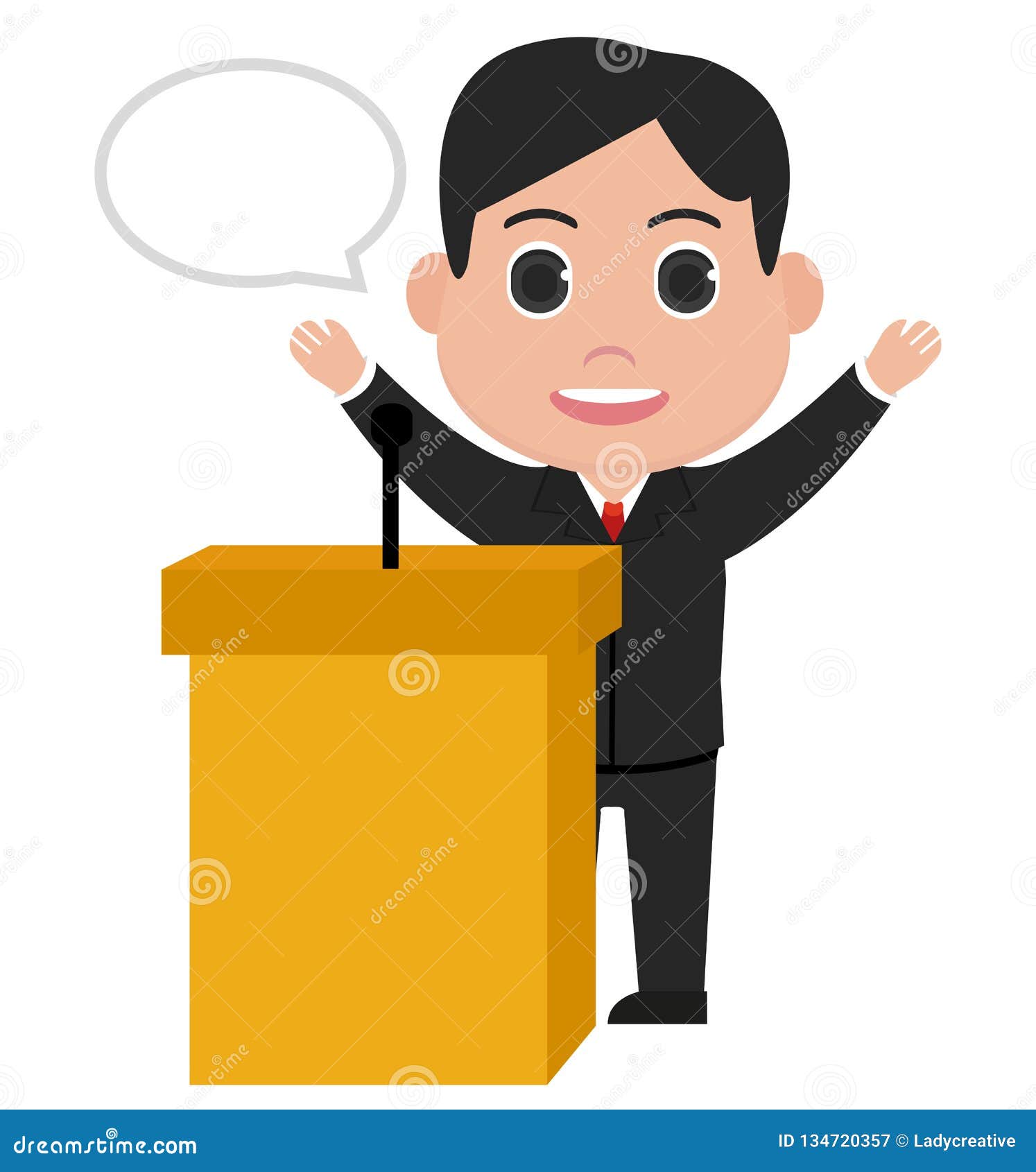 Speech Man vector stock vector. Illustration of convention - 134720357