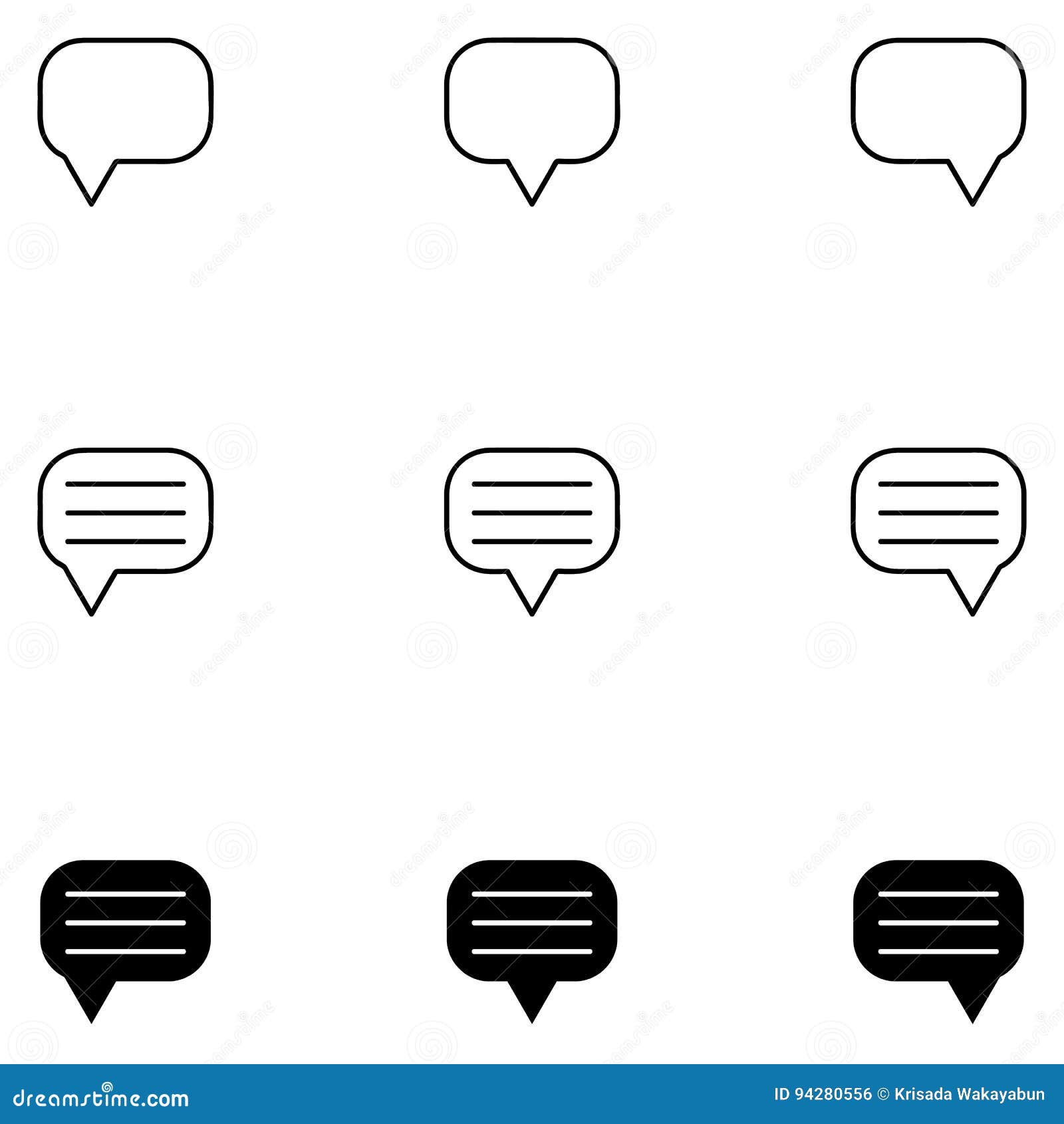 Speech Minimal Style Icon Vector Eps10 Stock Vector - Illustration of ...