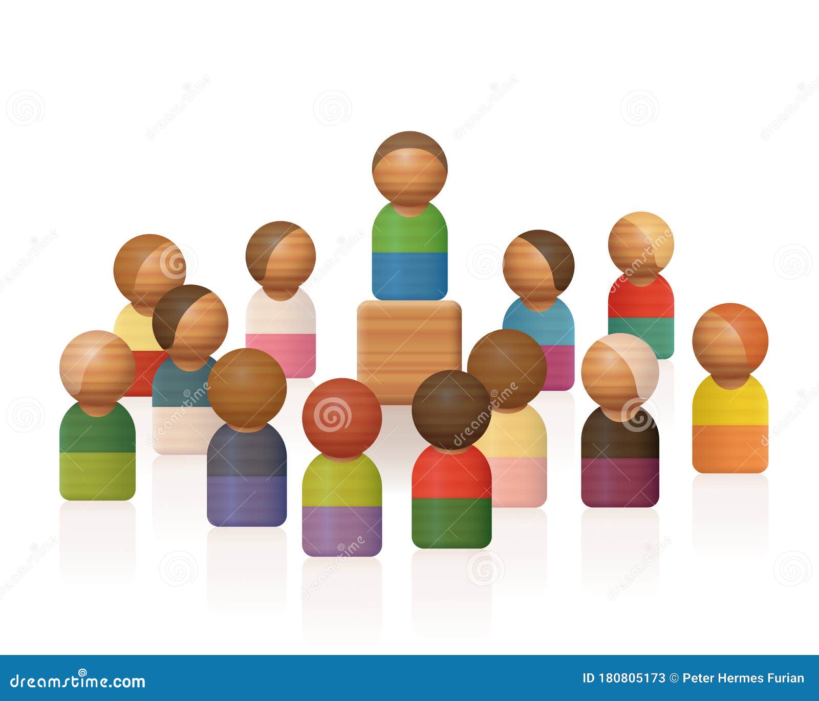 3D Figures As Lecturer And Students In The Lecture Hall Royalty-Free ...