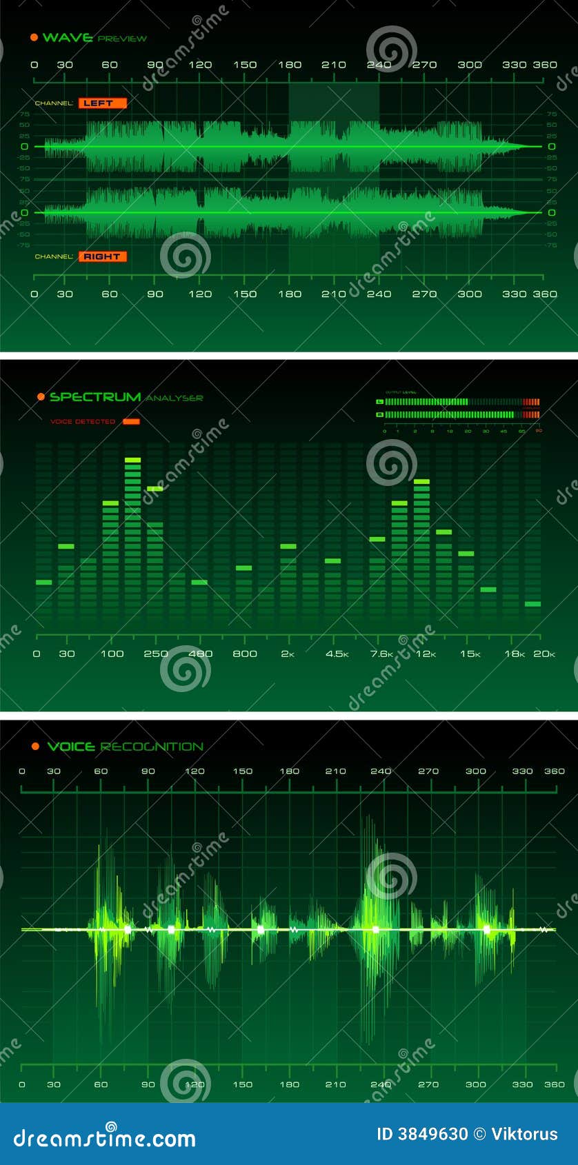 Speech Recognition stock vector. Illustration of pulse - 3849630