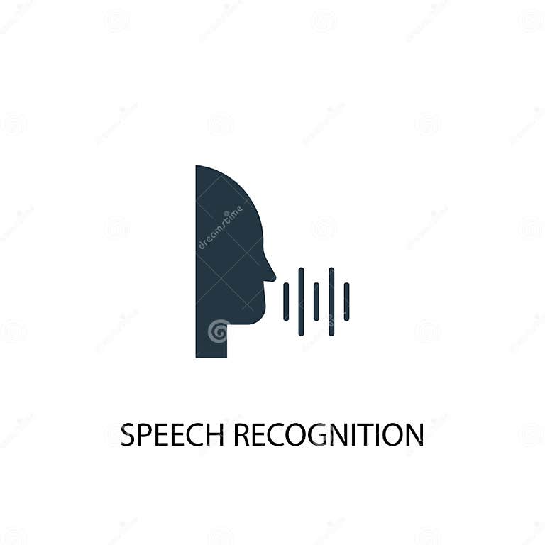 Speech Recognition Icon. Simple Element Stock Vector - Illustration of ...