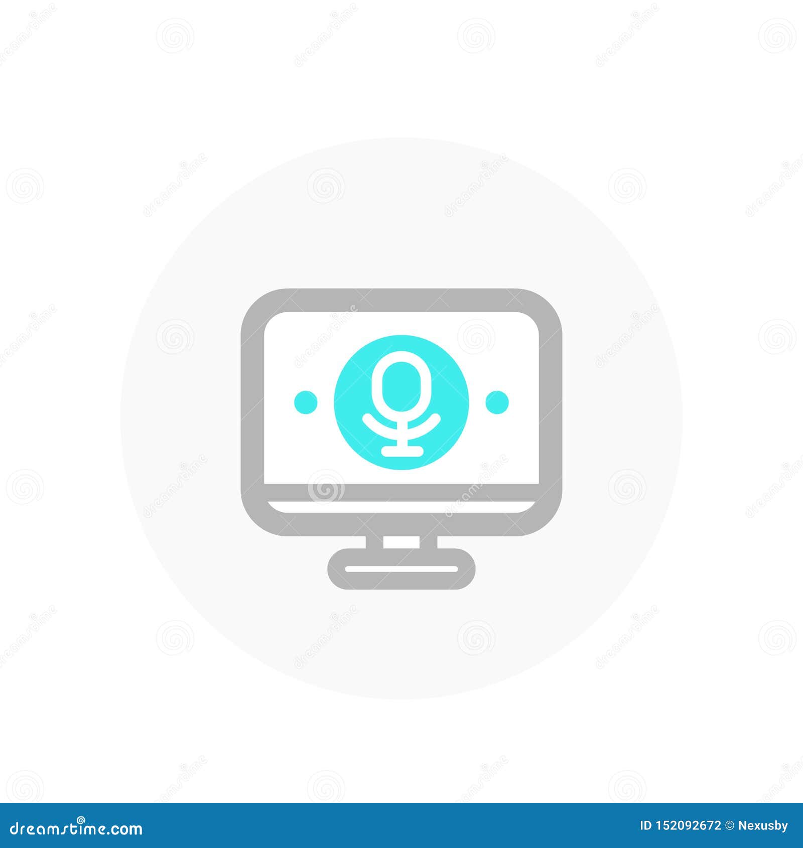 Speech Recognition Technology Icon Stock Vector - Illustration of ...