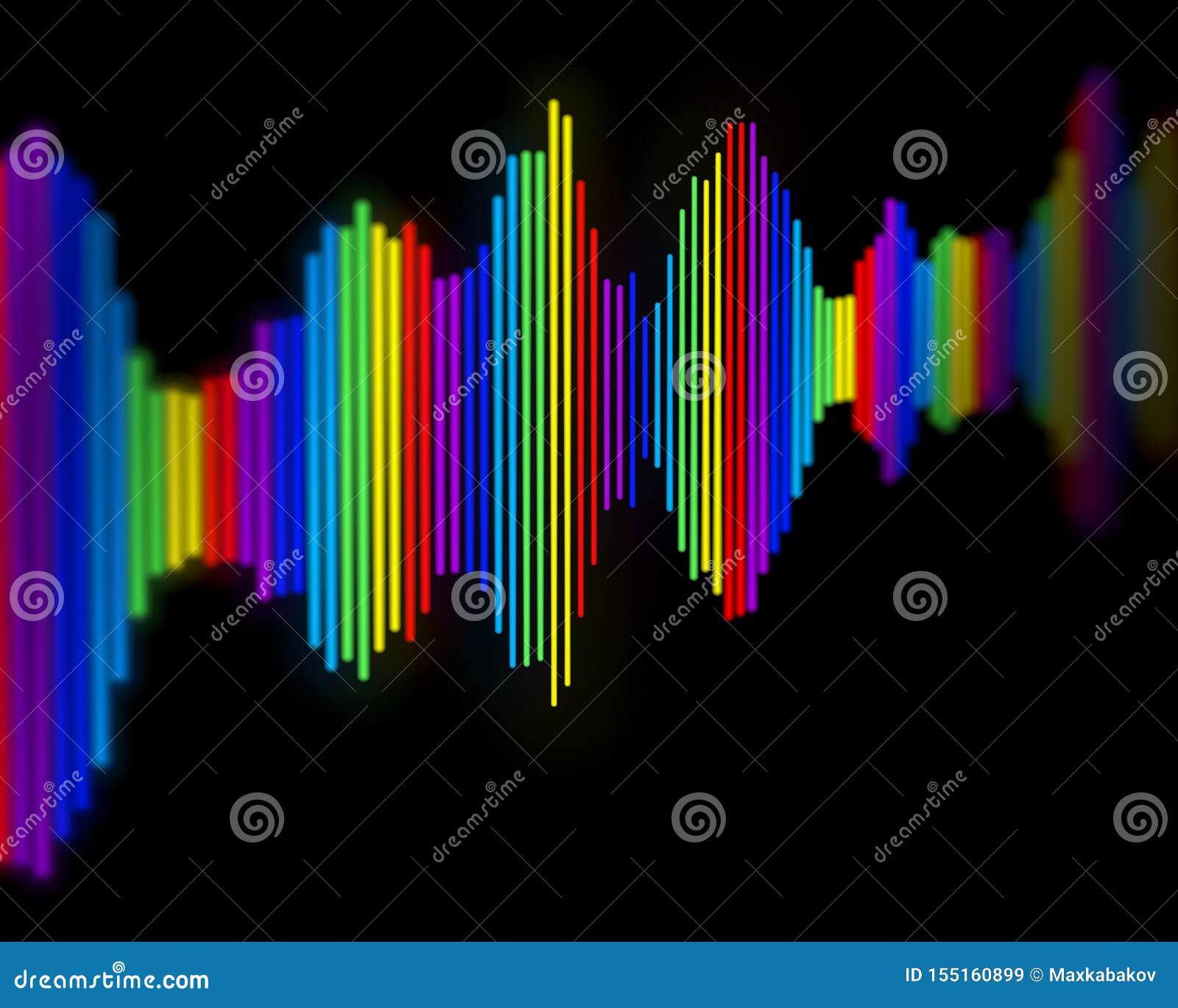 Speech Recognition Technology or Sound Recording Concept: Multicolor ...
