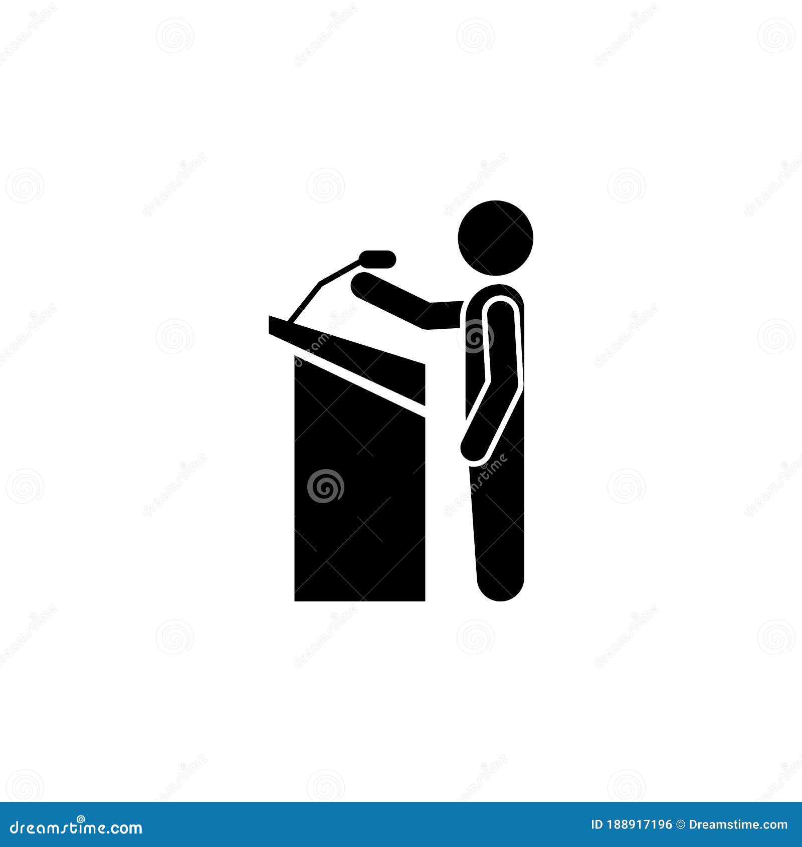 A Speech from the Rostrum Icon. Element of Conversation Icon for Mobile ...