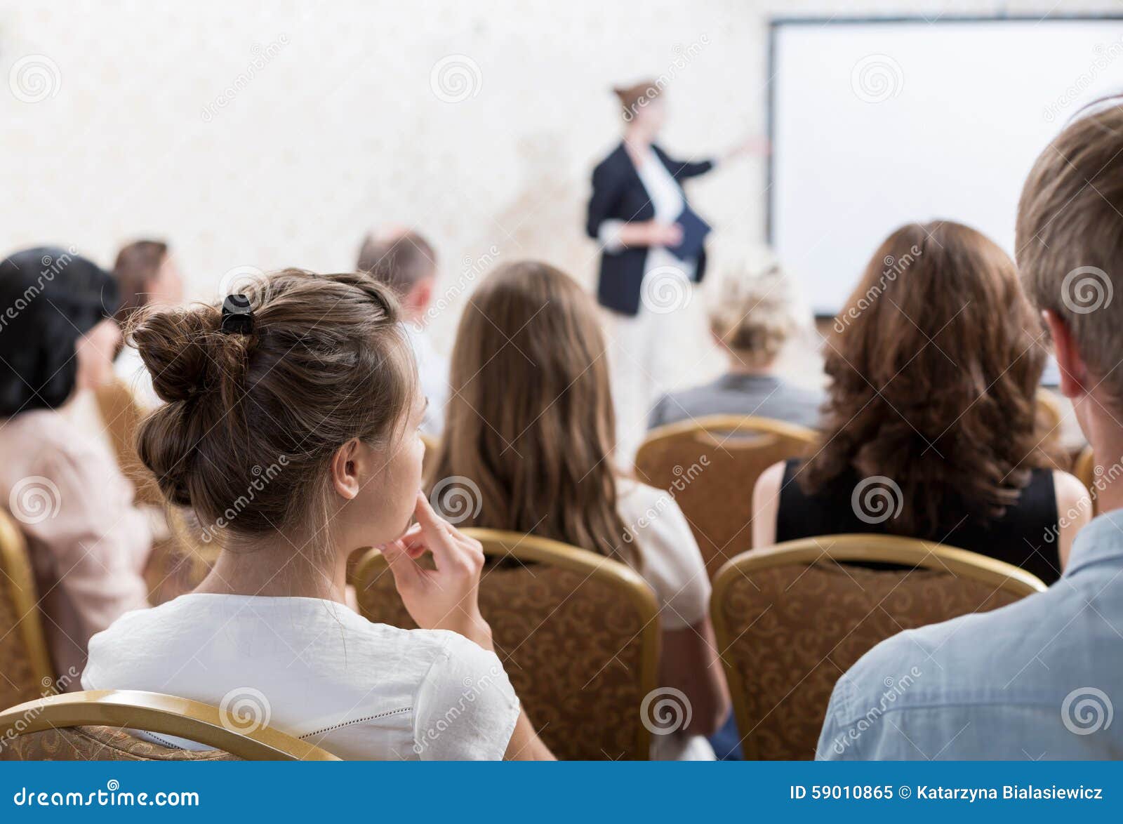 Speech during symposium stock image. Image of professor - 59010865