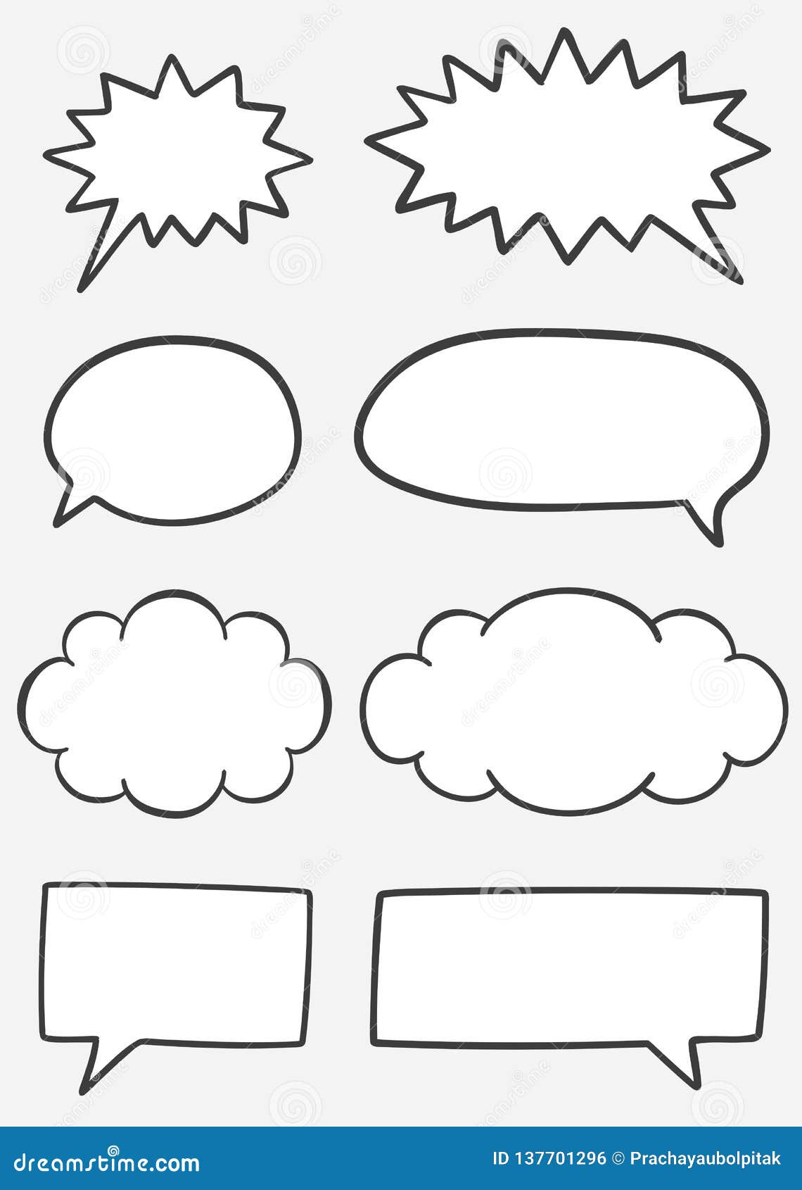 Speech Text Box stock vector. Illustration of drawn - 137701296