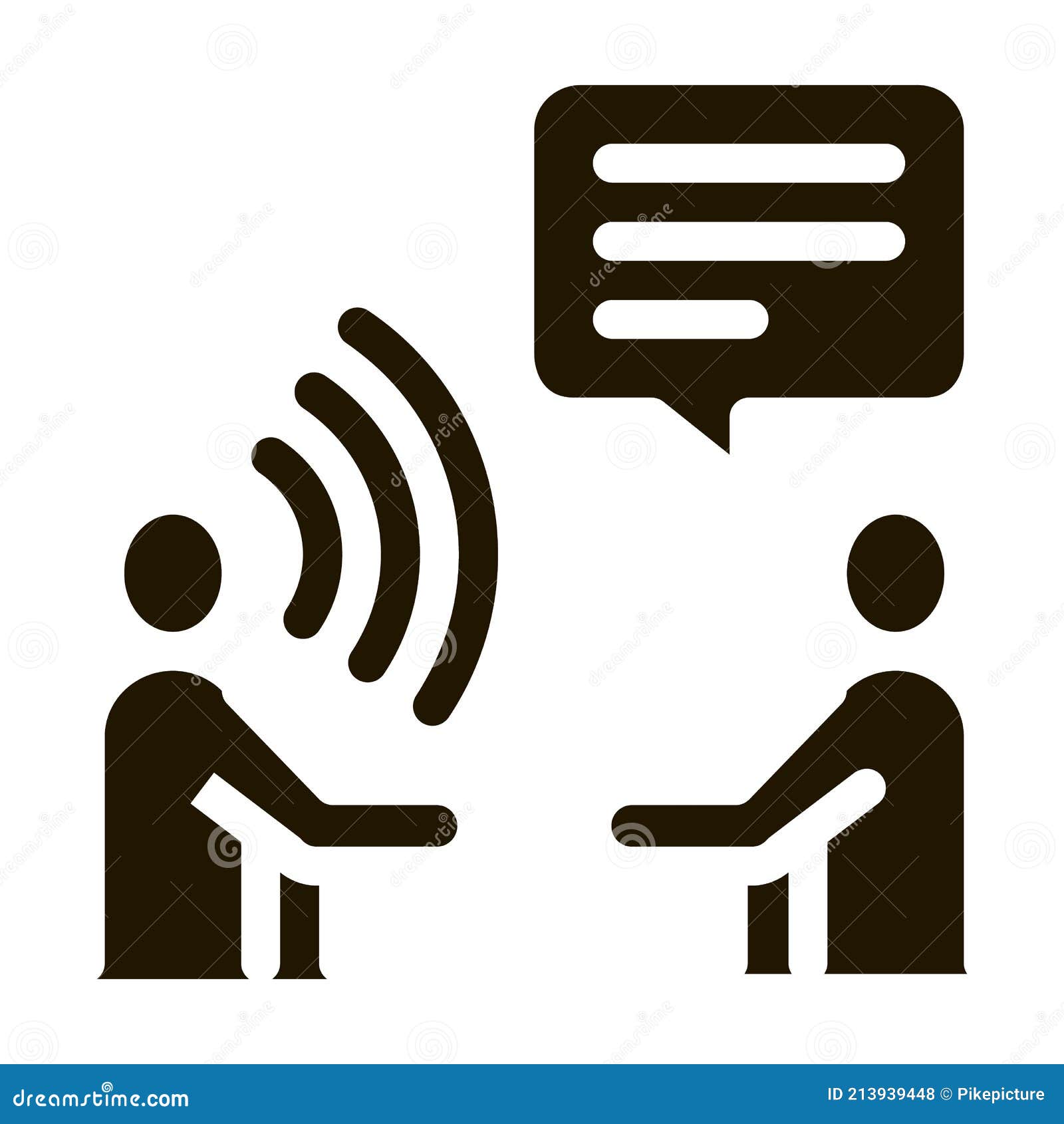 Speech Therapy Icon Vector Glyph Illustration Stock Vector ...