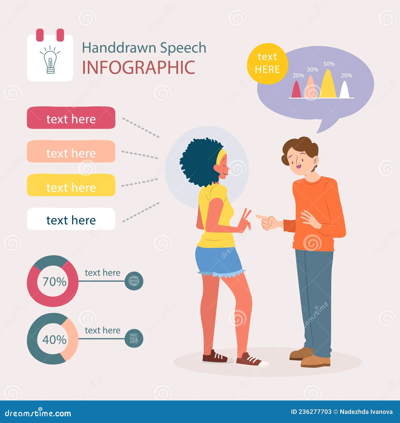 Speech Therapy Infographic in Hand Drawn Style Vector Illustration ...