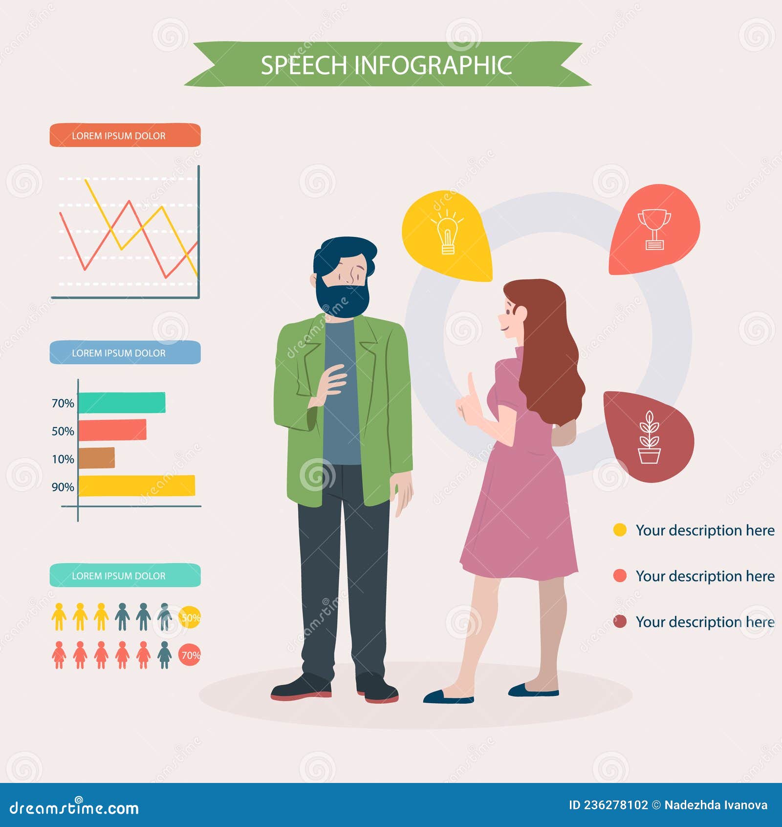 Speech Therapy Infographic in Hand Drawn Style Vector Illustration ...