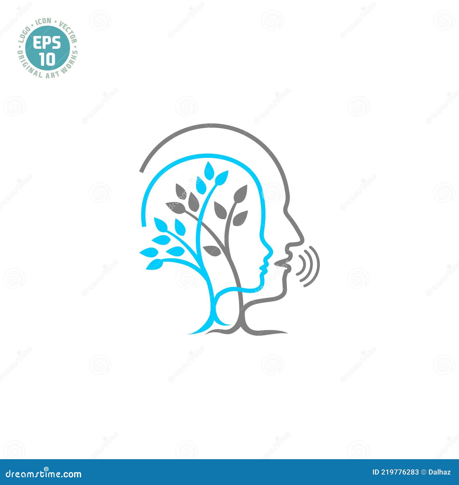 Speech Therapy Logo Vector Template Stock Vector - Illustration of ...