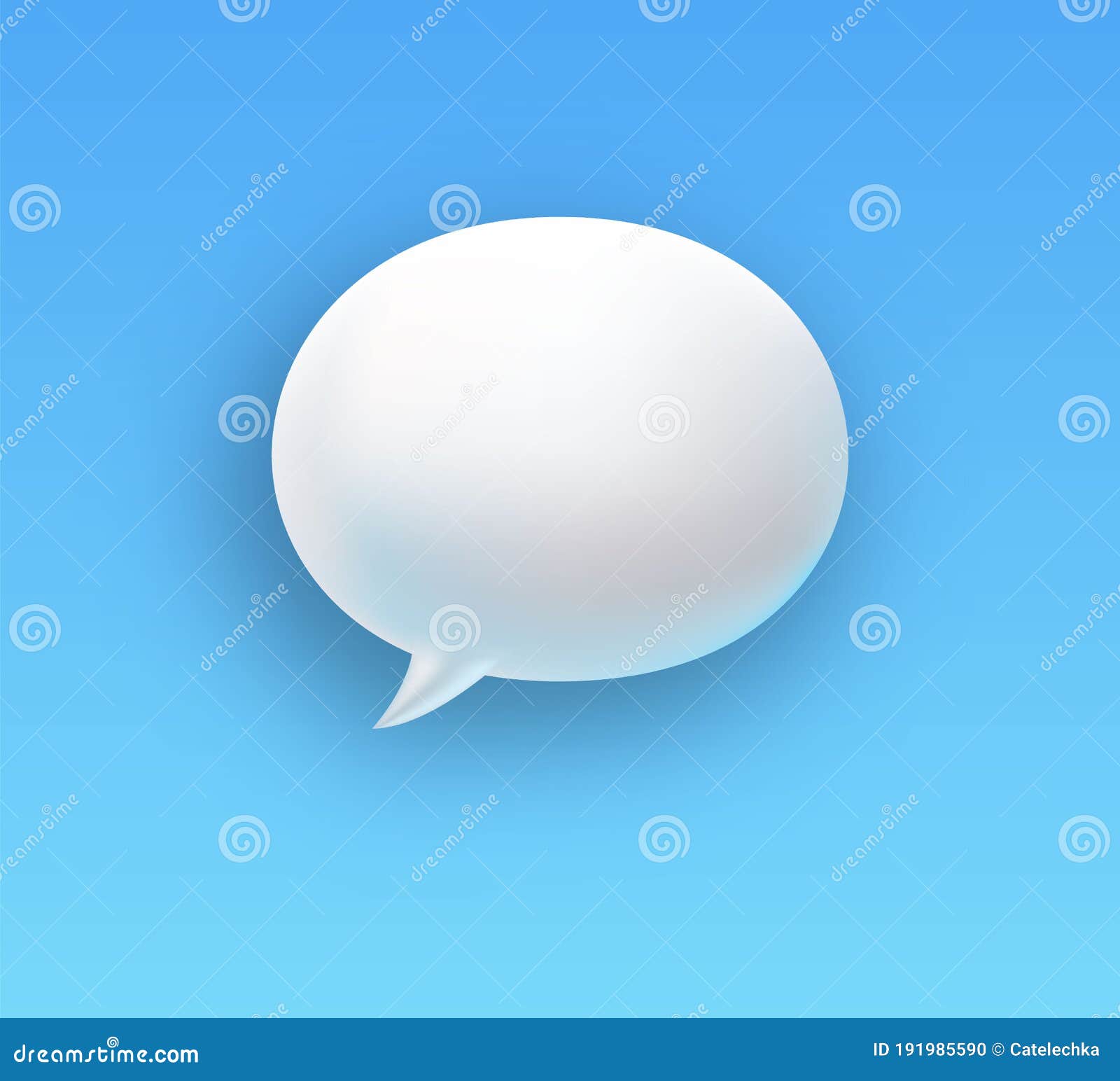 Speech or Think Bubble. Vector. Stock Vector - Illustration of group ...