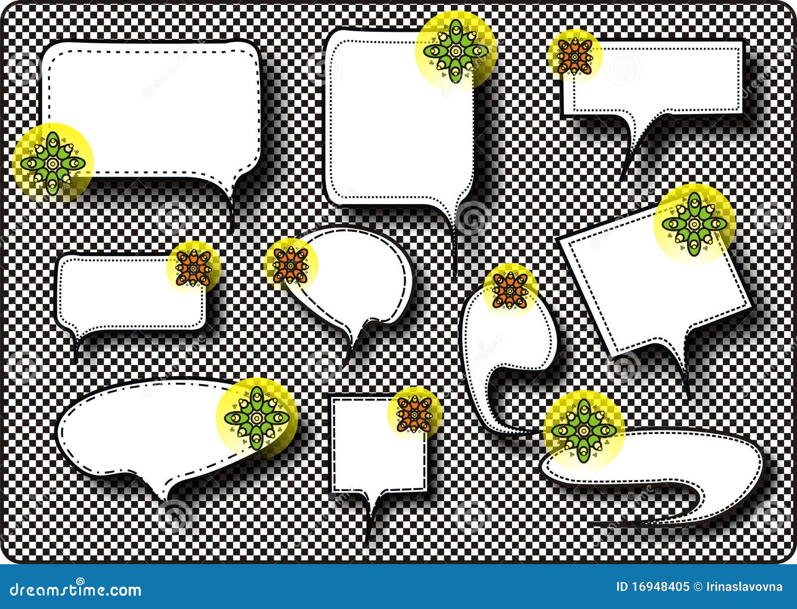 Funny Speech Bubbles stock vector. Illustration of dialog - 16948405