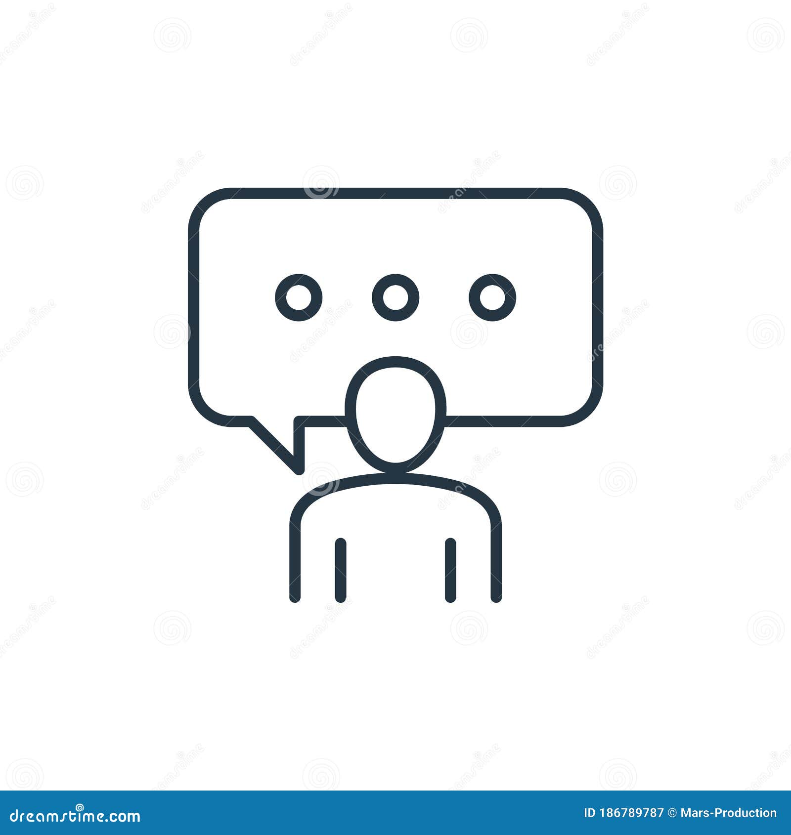 Speech Vector Icon. Speech Editable Stroke. Speech Linear Symbol for ...