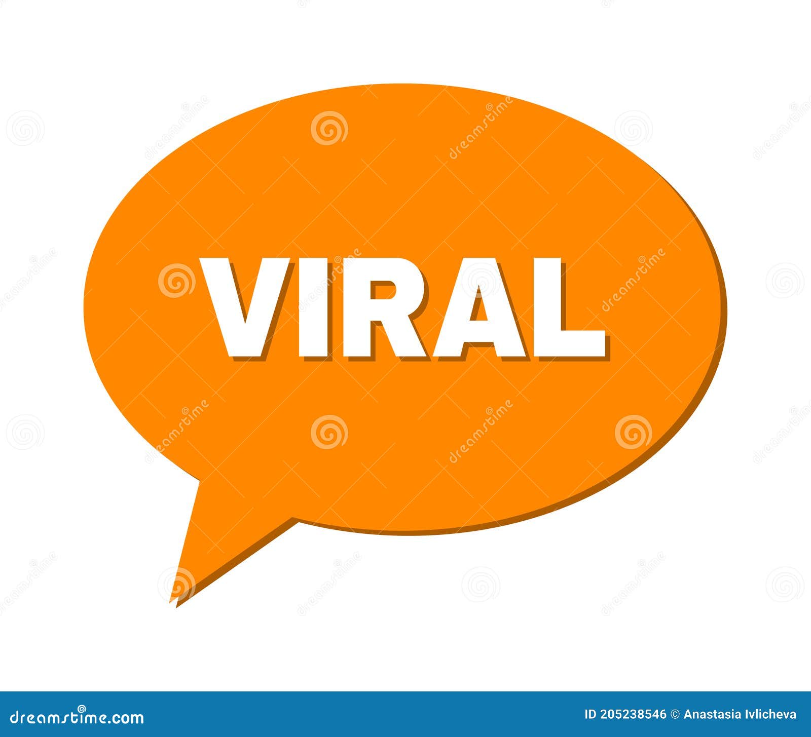 Speech VIRAL Colored Cloud Frame Stock Vector - Illustration of message ...