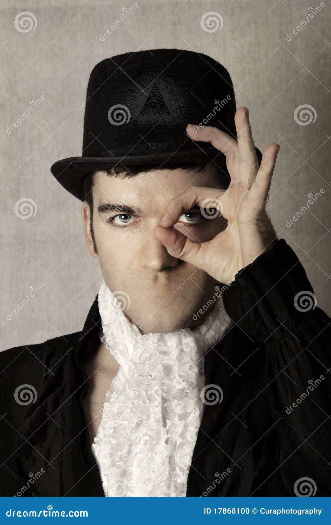Speechless stock photo. Image of mystique, gesture, idea - 17868100