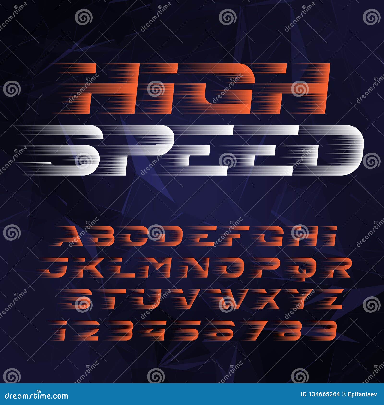 Speed Alphabet Font. Fast Speed Effect Uppercase Letters, Numbers And ... Speed Alphabet Font. Fast Speed Effect Uppercase Letters, Numbers And ...