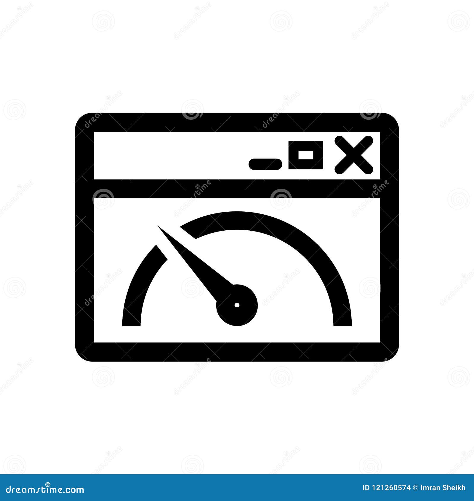 Speed Analytics Icon SET Vector Illustration Stock Vector ...