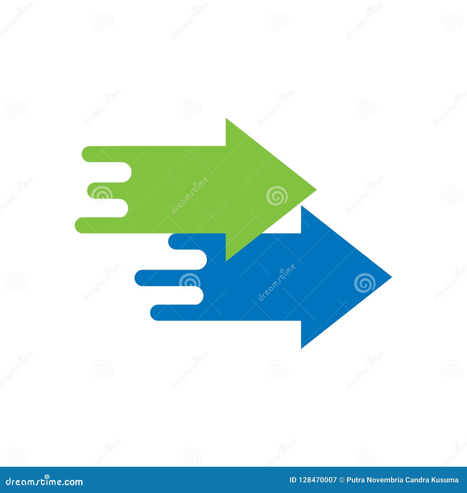 Speed Arrow Logo Icon Design Stock Vector - Illustration of parcel ...