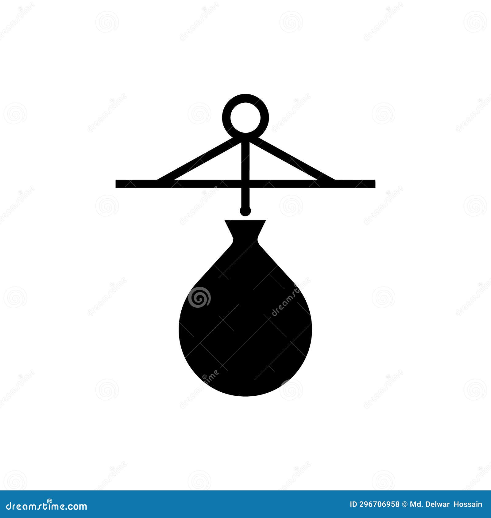 Speed Bag Icon stock illustration. Illustration of design - 296706958