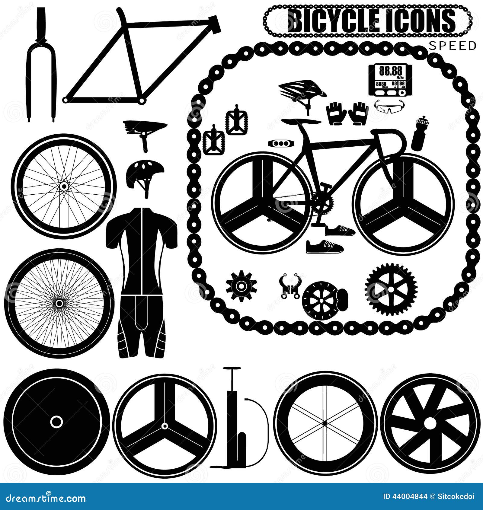 Bike Icons Infographic Vector Illustration | CartoonDealer.com #41638494