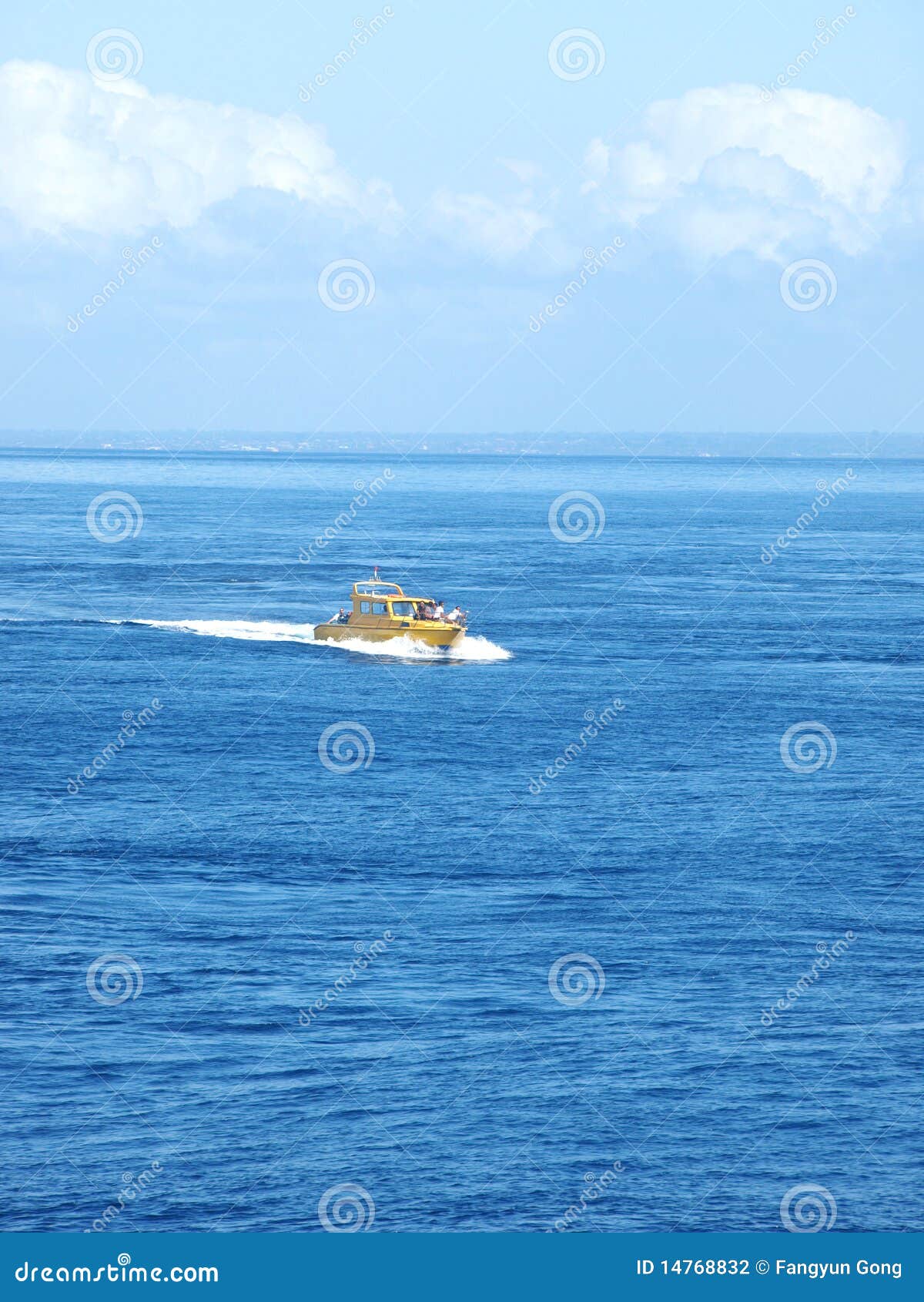 Speed Boat Drive through the Blue Water Stock Photo - Image of boat ...