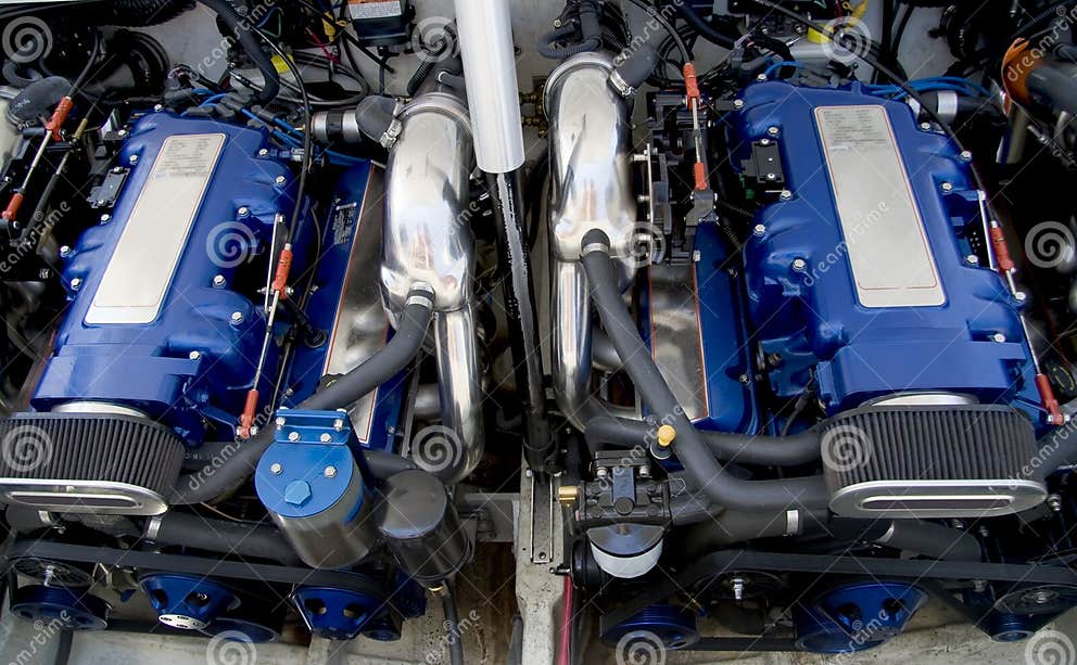 Speed boat engines stock image. Image of pattern, hydrogen - 5337481