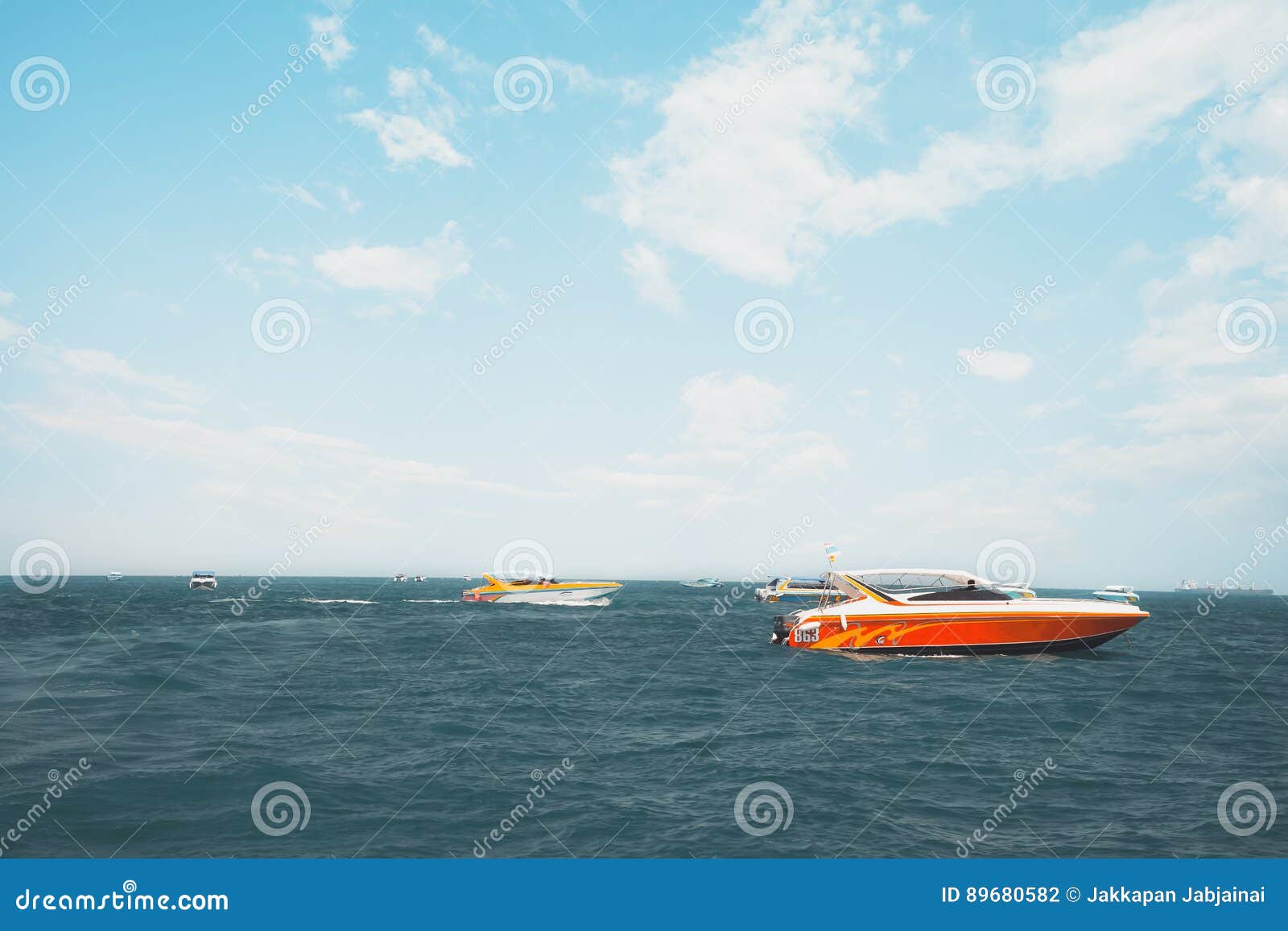 Boat Floating On The River Stock Photography | CartoonDealer.com #49242152