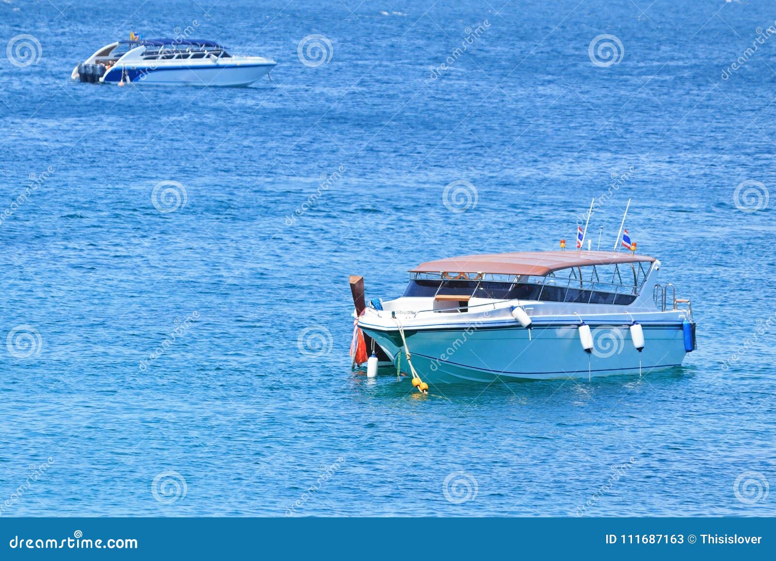 Speed boat on sea. stock image. Image of cruise, speed - 111687163