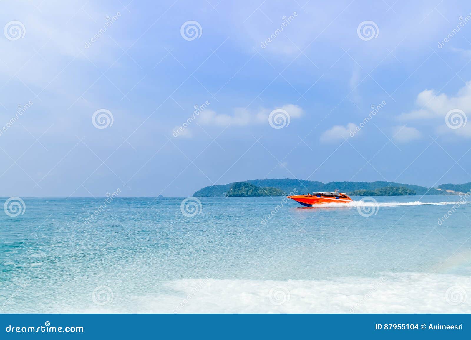 Speed boat stock photo. Image of fast, journey, power - 87955104