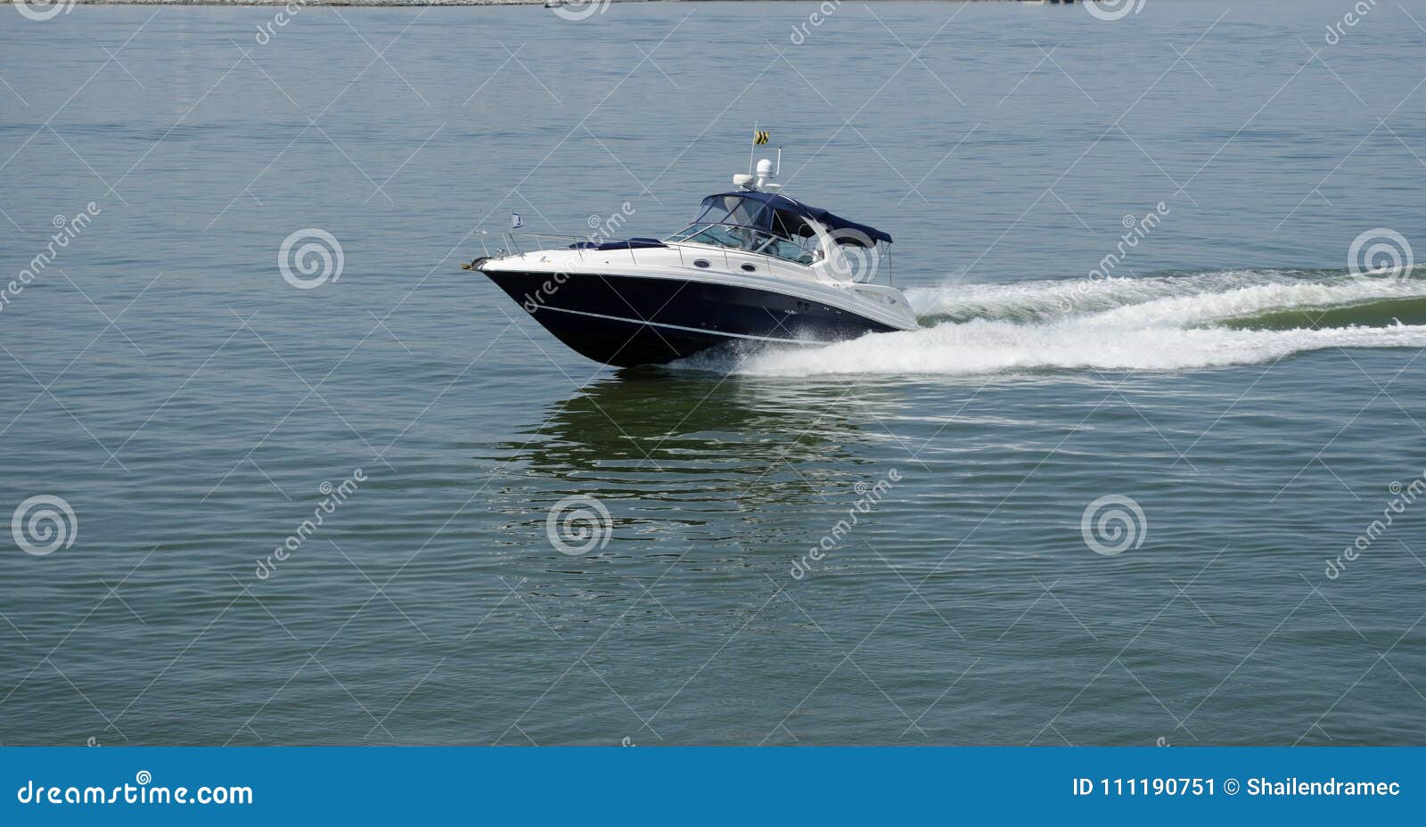 Speed boat stock image. Image of blue, water, modern - 111190751