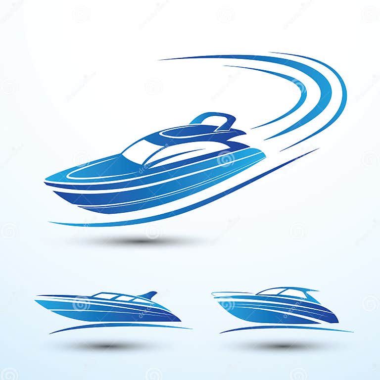 Speed boat stock vector. Illustration of motor, cruise - 56290881