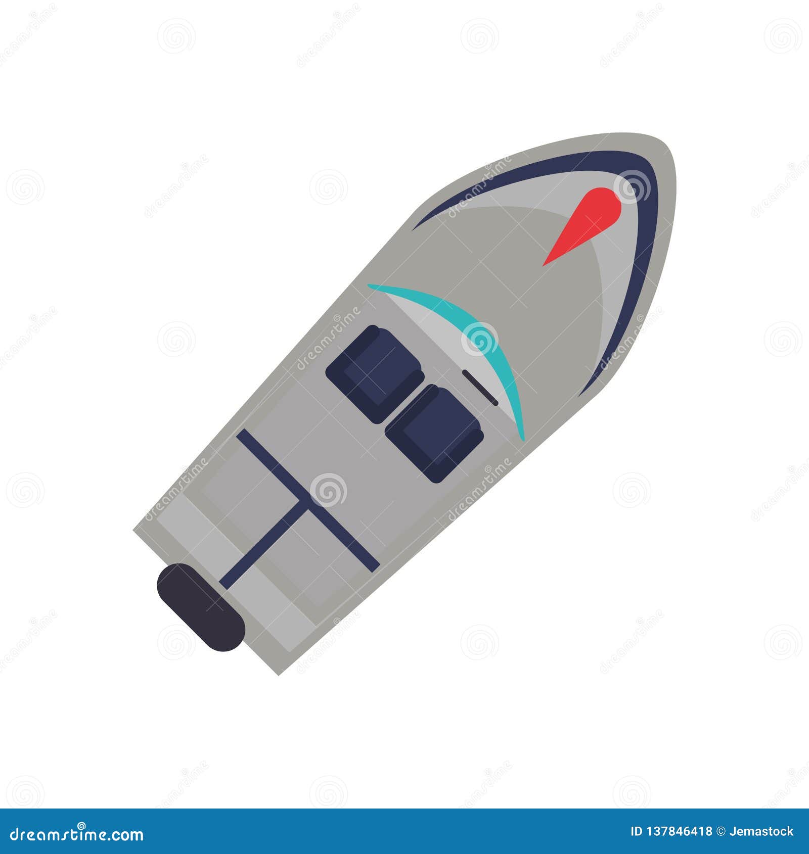 Speed boat symbol stock vector. Illustration of boat - 137846418