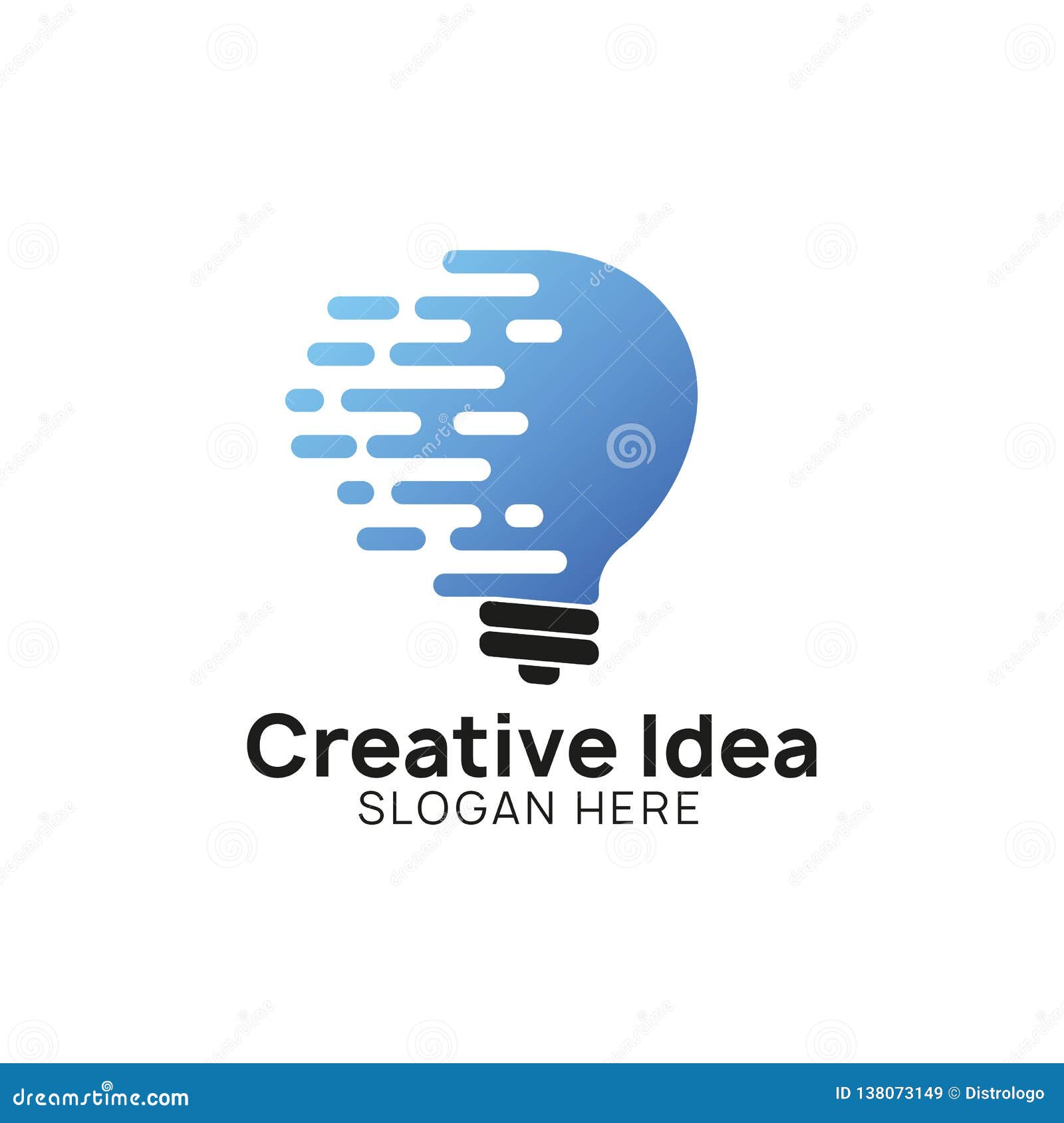 Speed Bulb Icon Symbol Design. Creative Idea Logo Design Template Stock ...