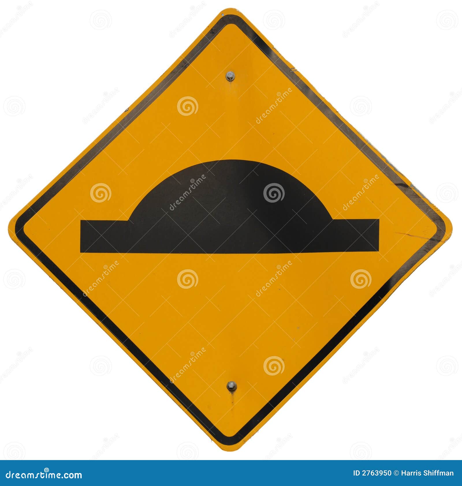 Speed Bump stock photo. Image of advisory, bump, hazard - 2763950