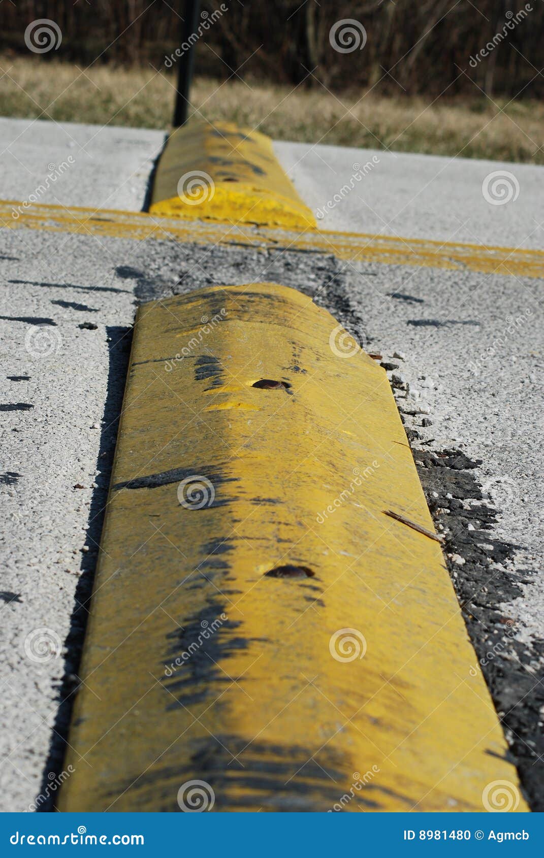 Speed bump stock photo. Image of transportation, close - 8981480