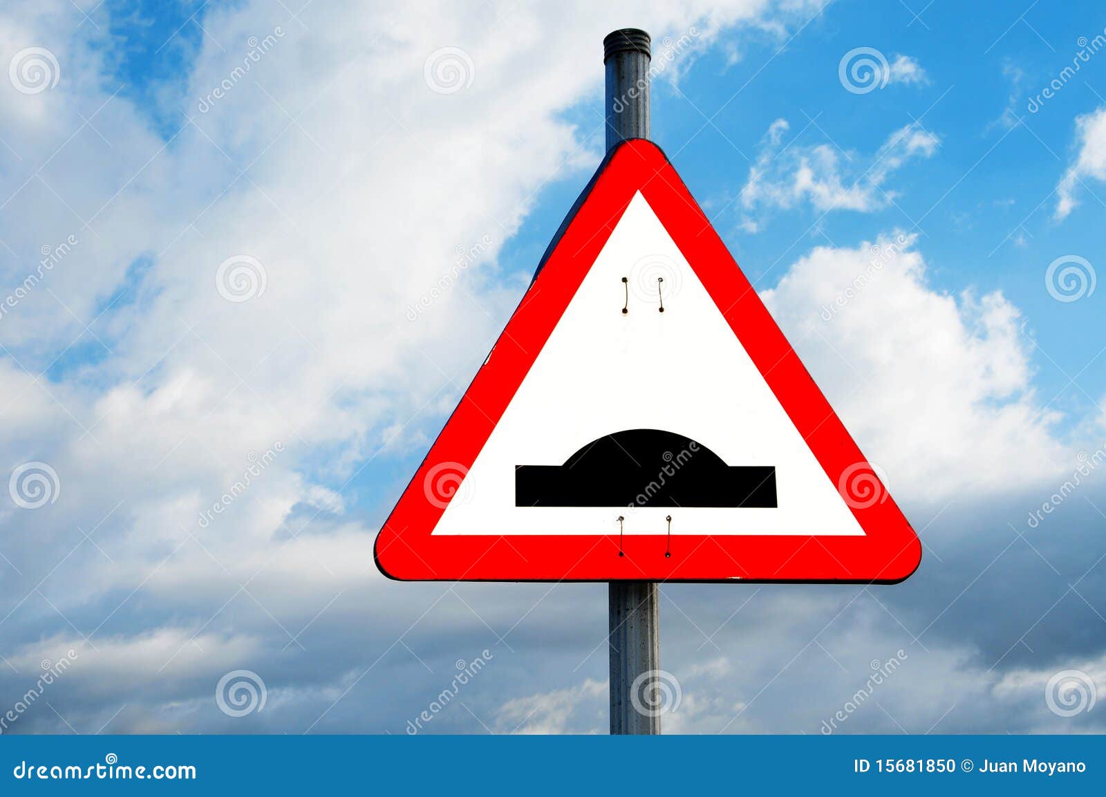 Speed Bump Traffic Sign Stock Photo | CartoonDealer.com #18931002
