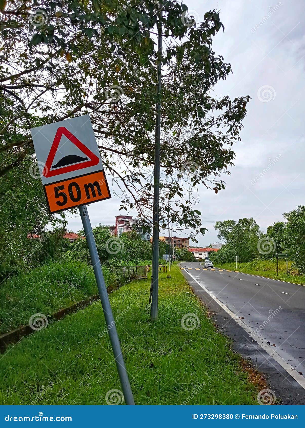 Speed Bump Traffic Sign, or Road Board Sign Stock Photo - Image of ...