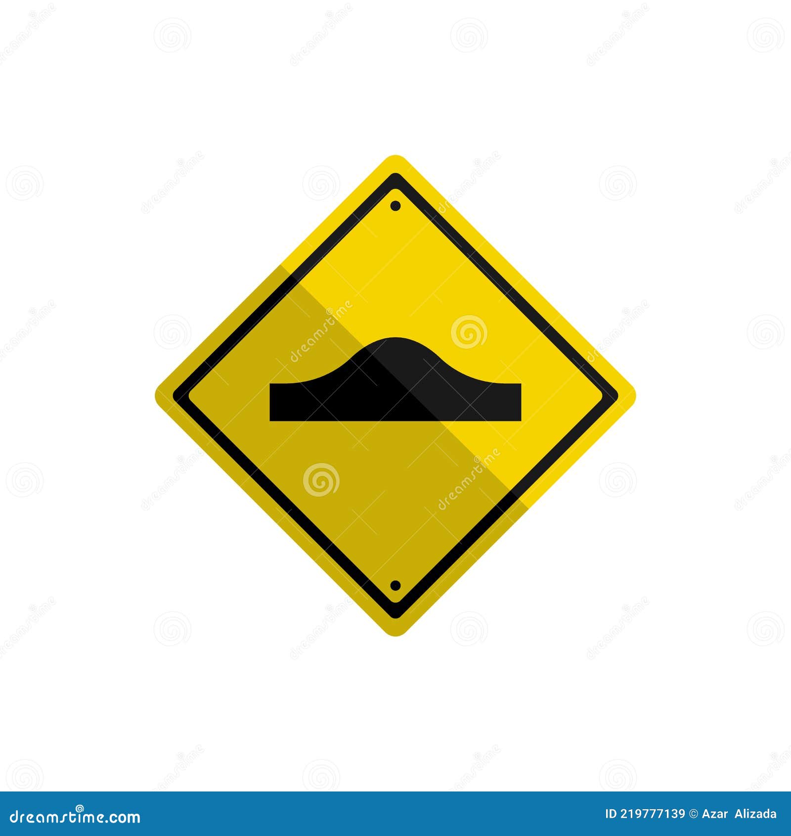 Bump Warning Sign Royalty-Free Illustration | CartoonDealer.com #188654964