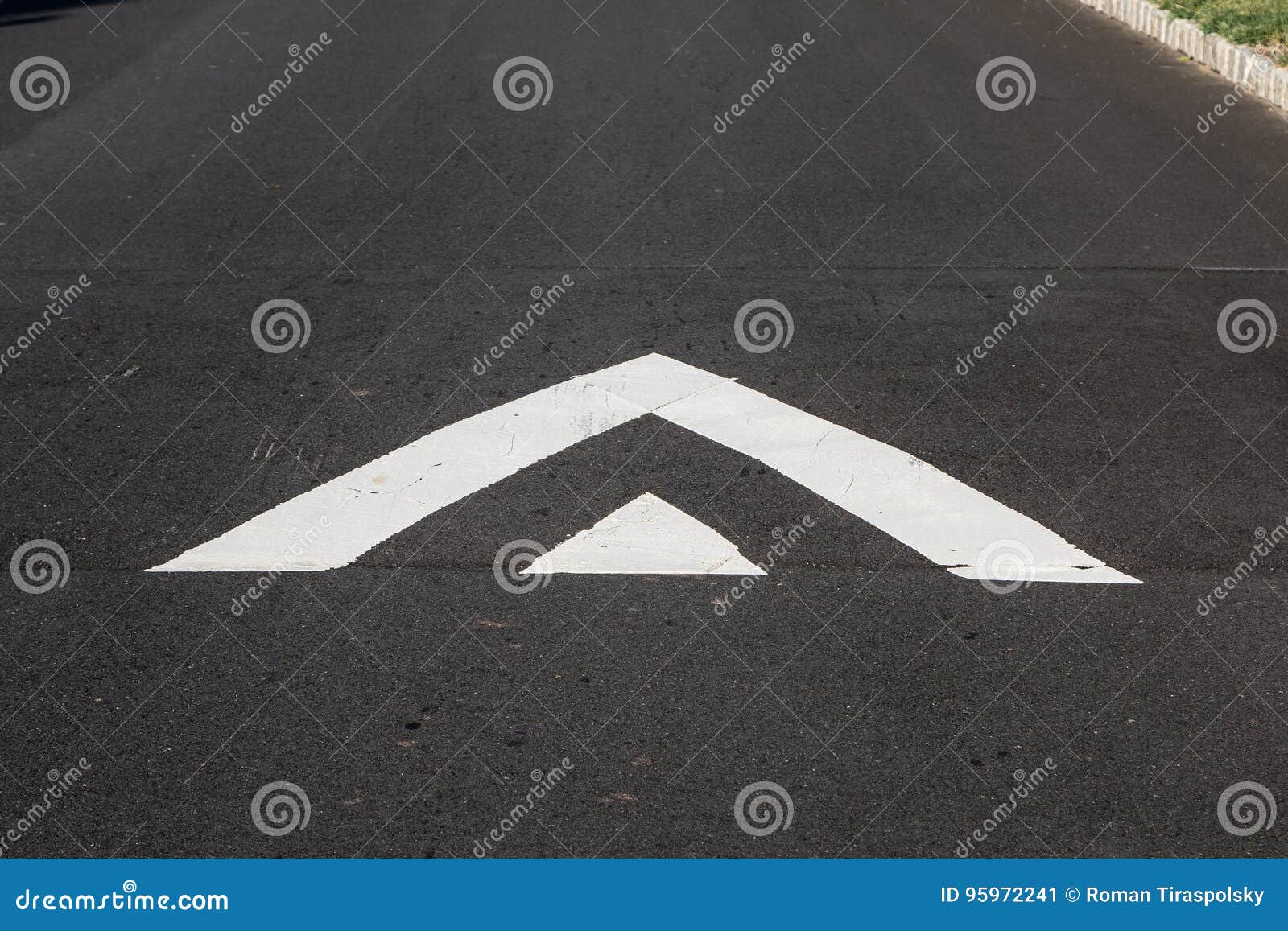 Speed bump stock image. Image of pavement, states, road - 95972241