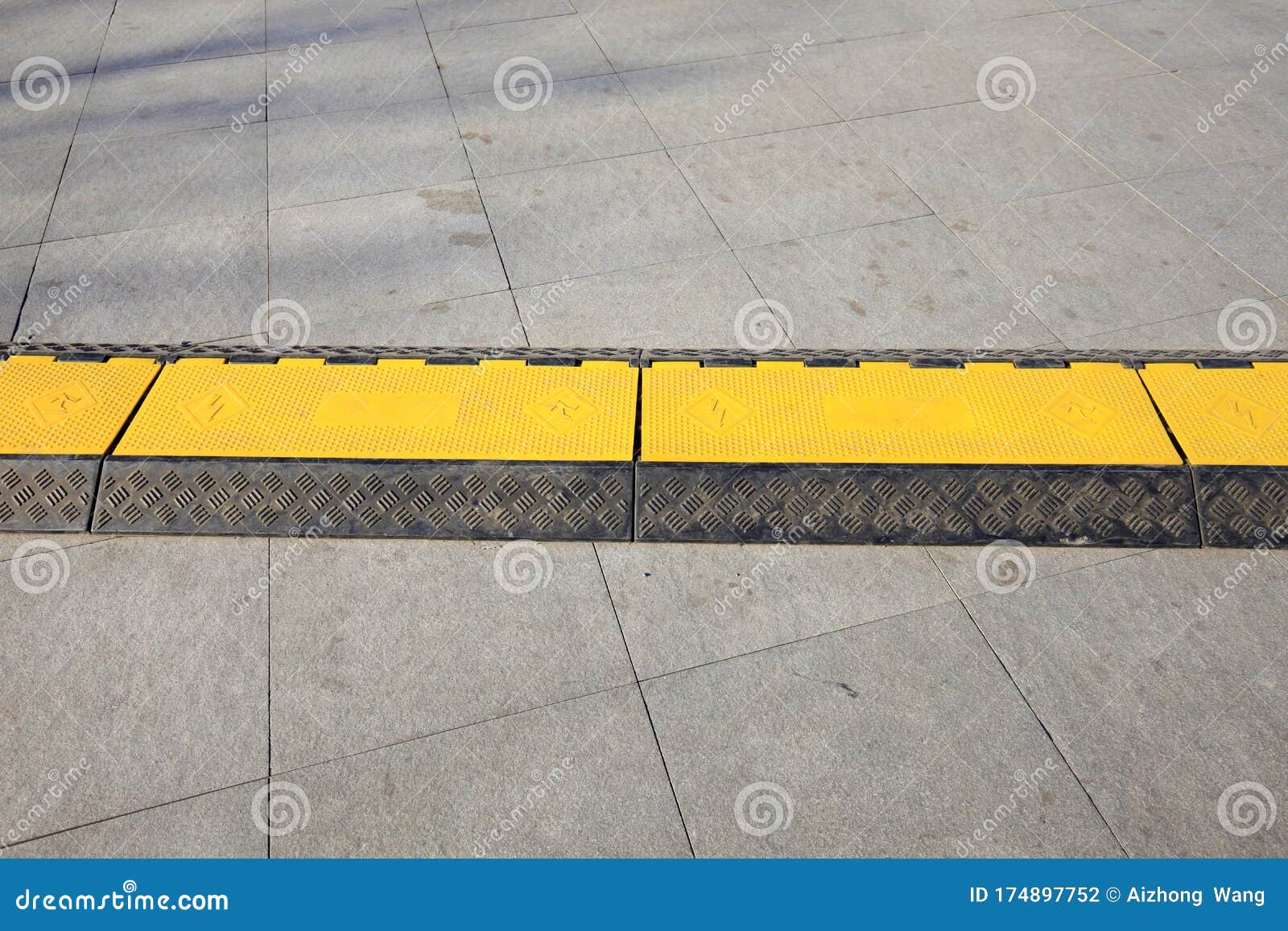 Speed bumps stock photo. Image of danger, parking, construction - 174897752