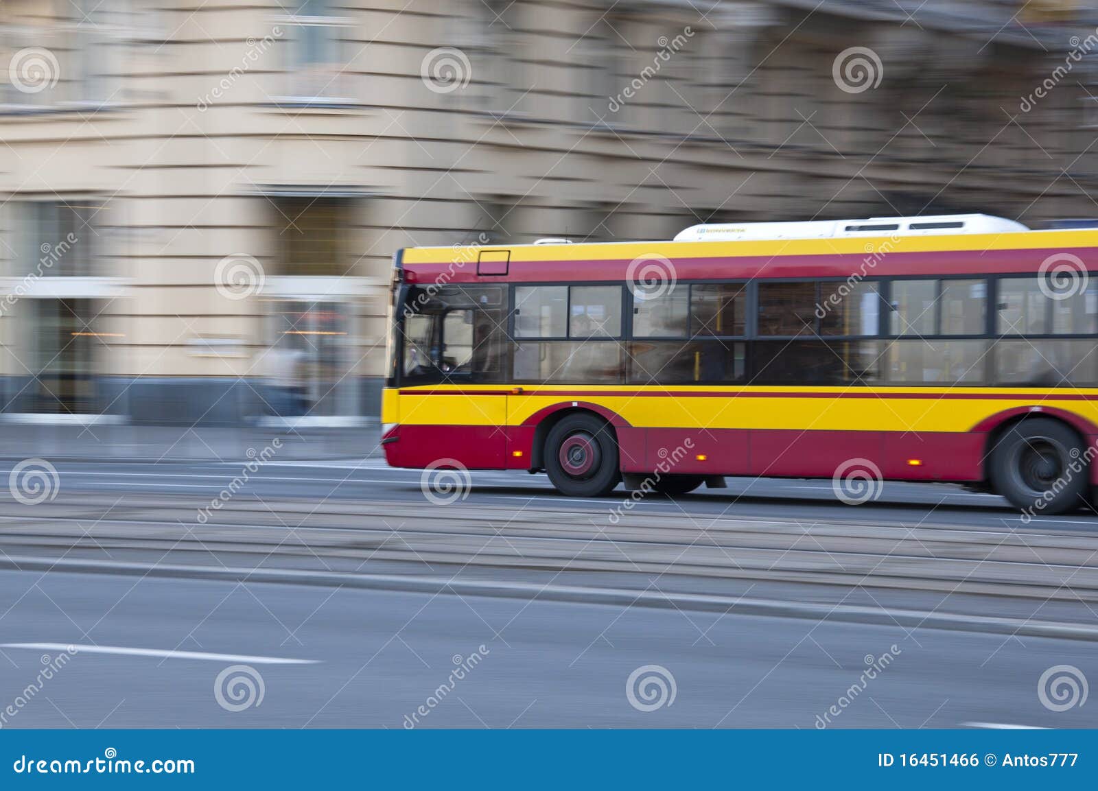 Speed bus stock photo. Image of late, auto, poland, blur - 16451466