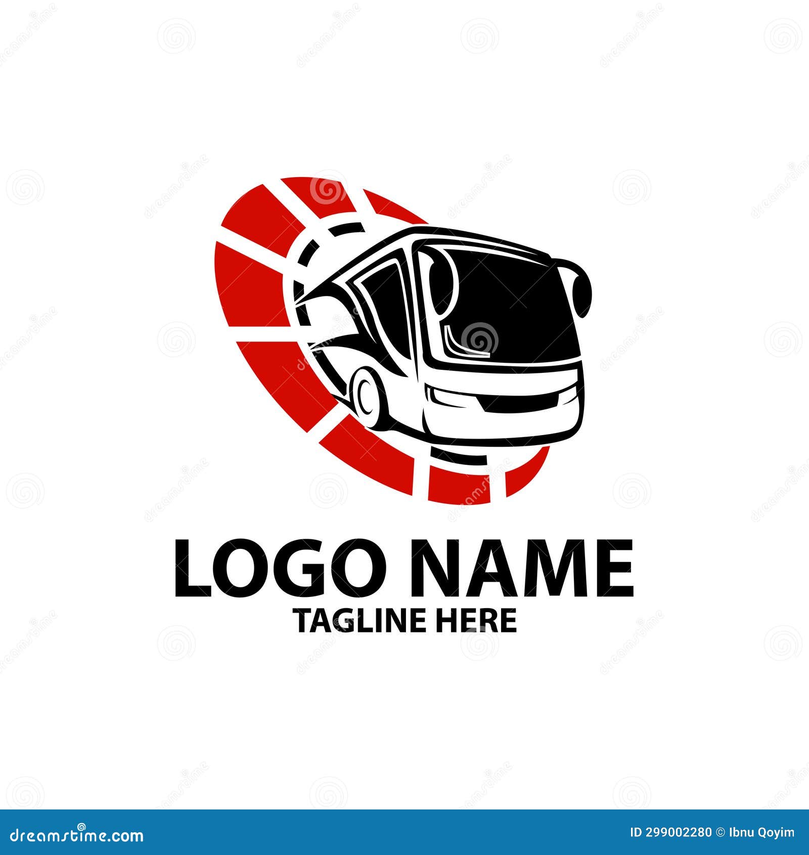 Speed Bus Travel Logo Design Vector Stock Illustration - Illustration ...