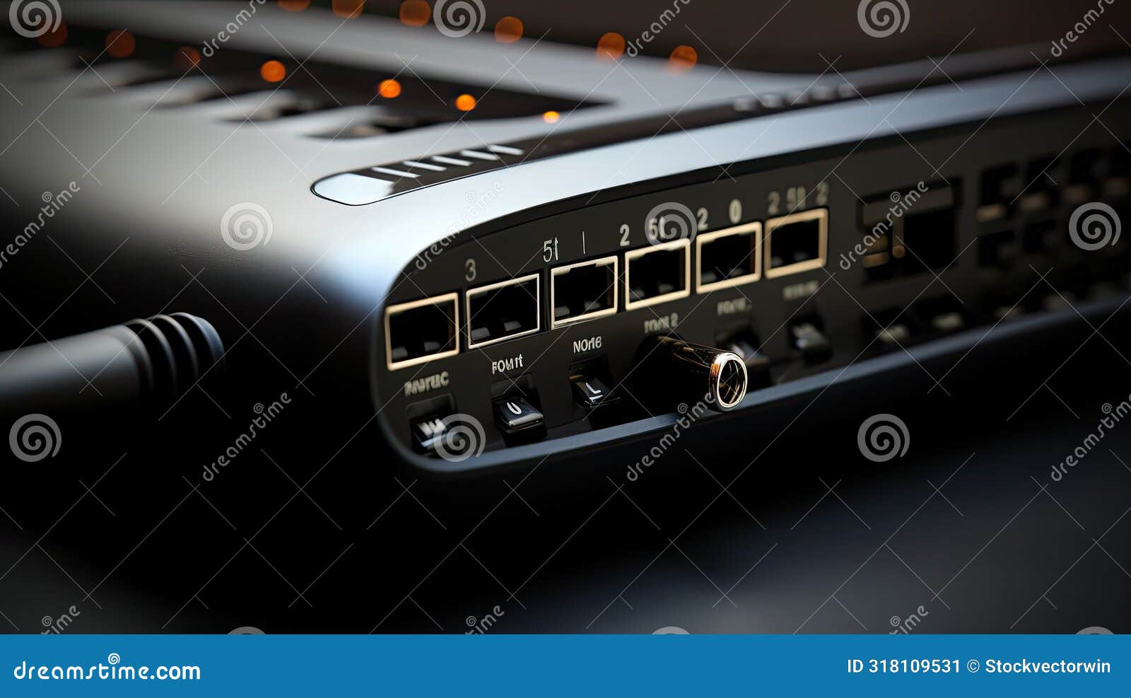 Speed cable modem stock illustration. Illustration of generated - 318109531