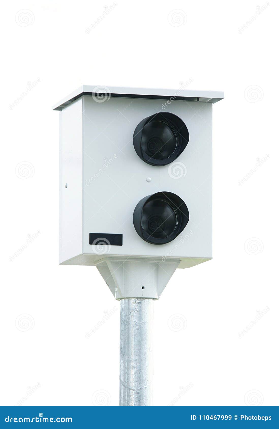 Speed Camera Control in White Background Stock Image - Image of ...