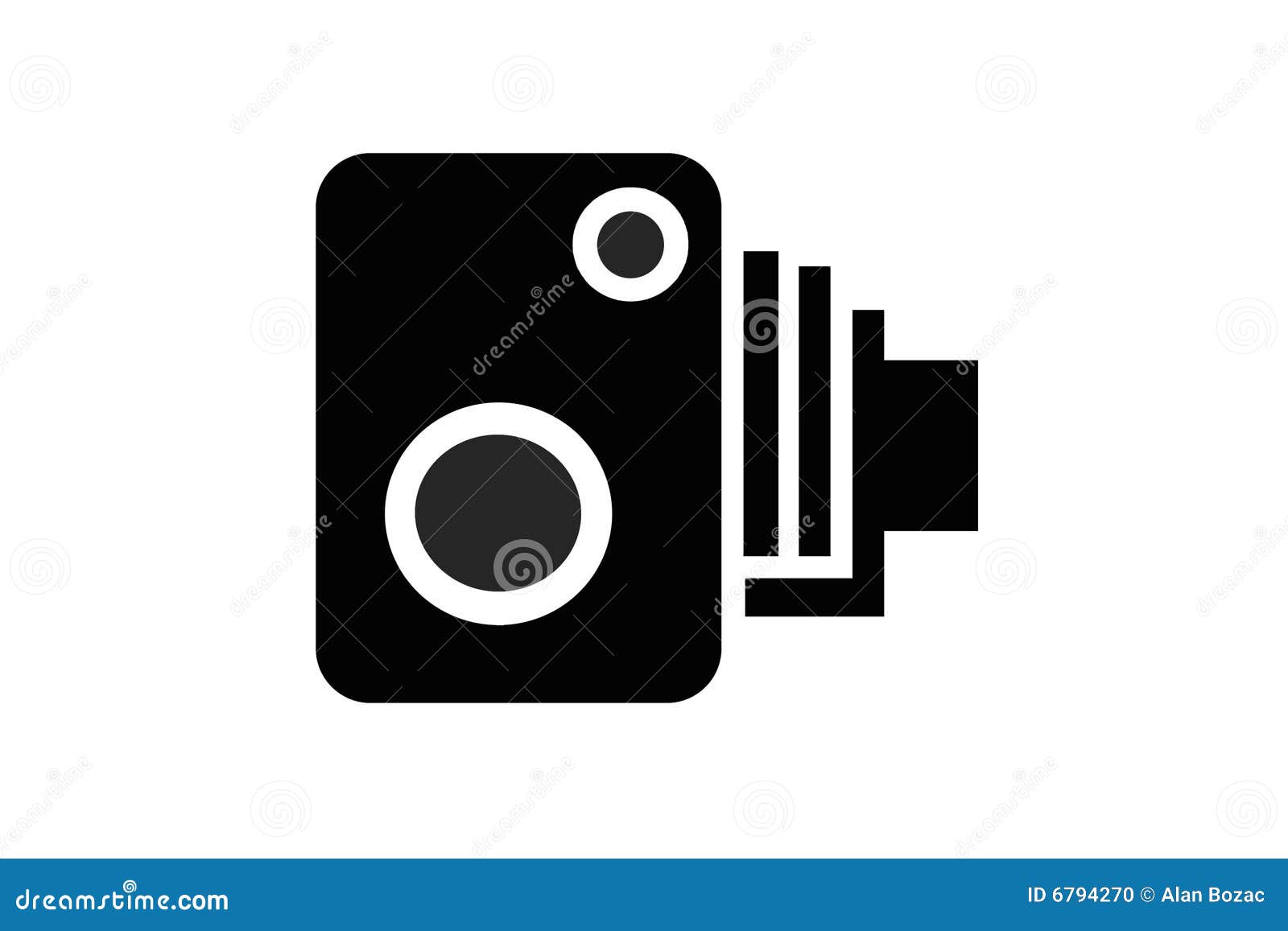 Speed camera sign stock illustration. Illustration of road - 6794270