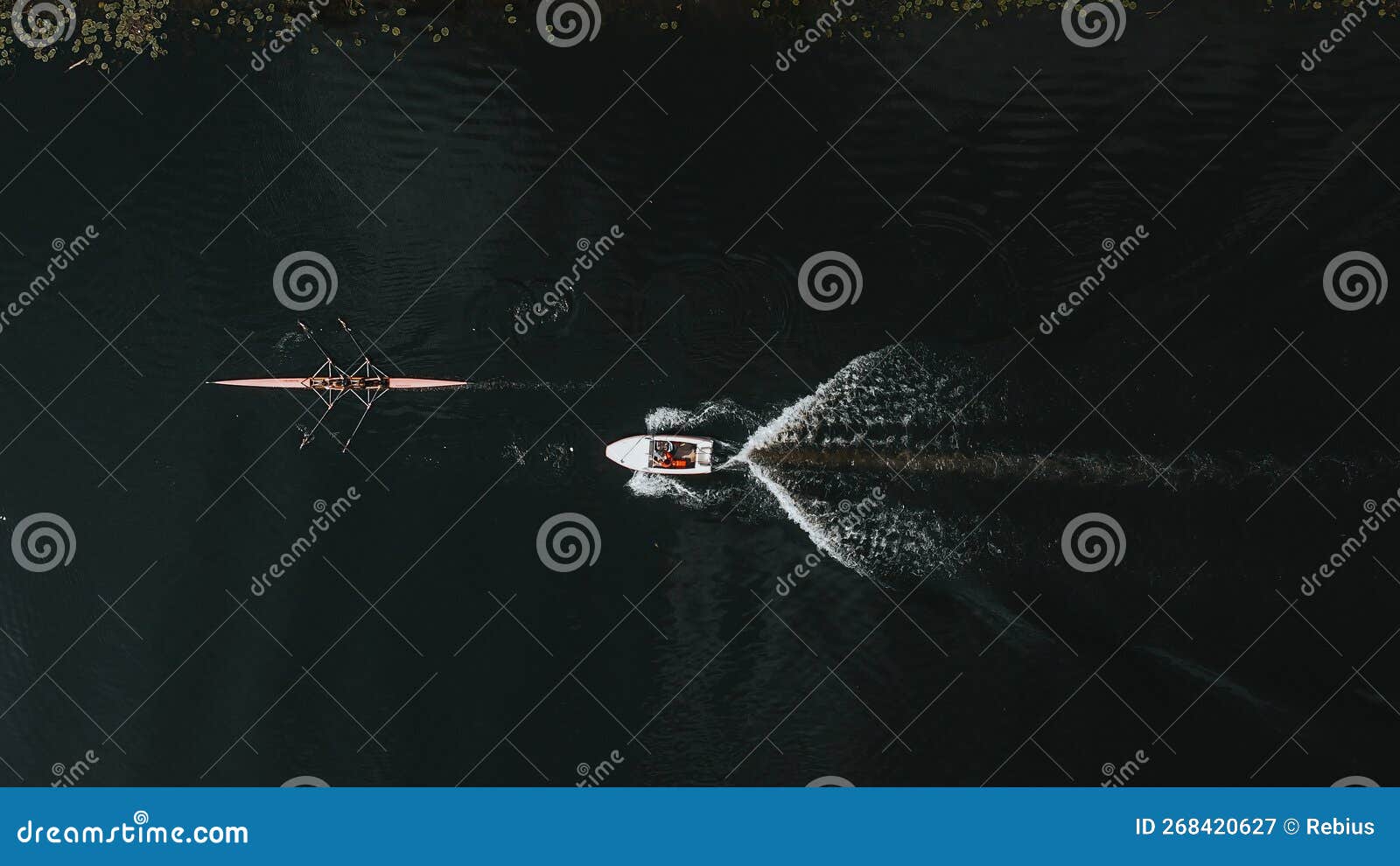 Speed canoeing stock image. Image of lake, rower, boat - 268420627