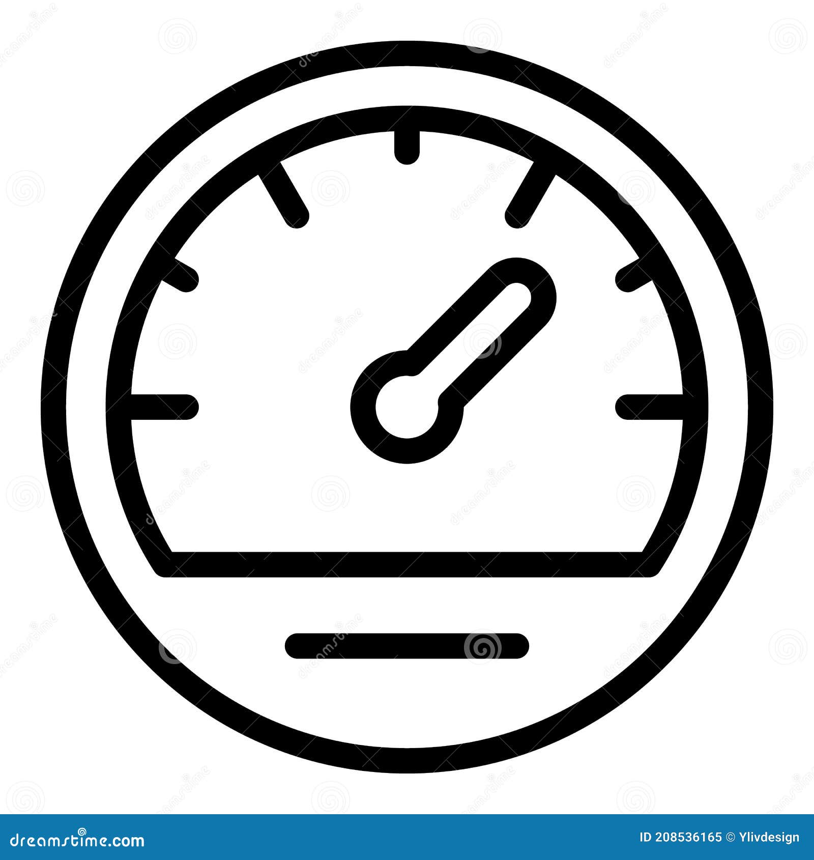 Speed Car Dashboard Icon, Outline Style Stock Vector - Illustration of ...