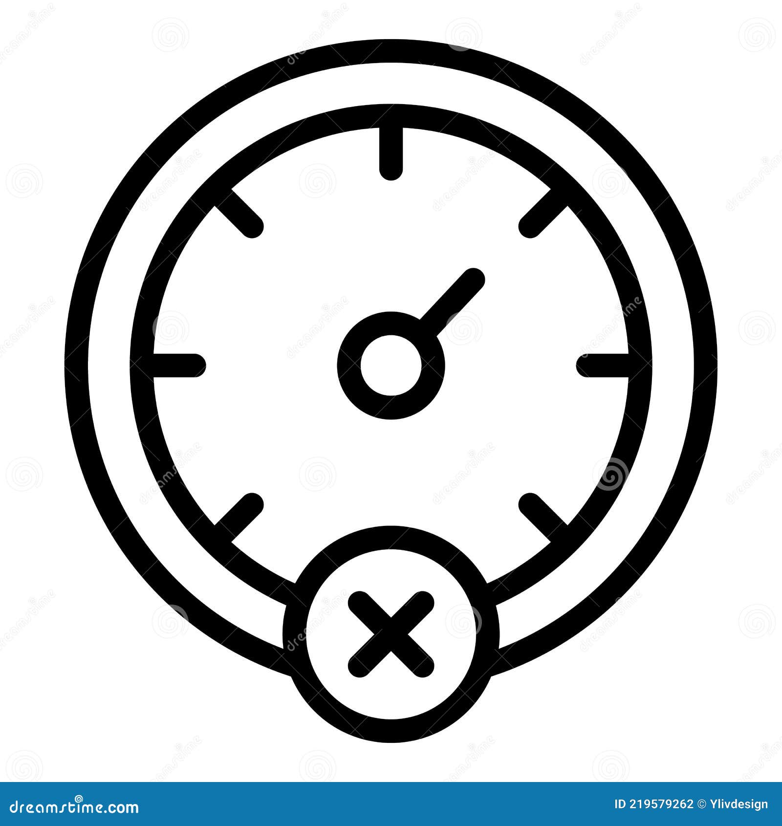 Speed Car Limit Icon, Outline Style Stock Vector - Illustration of ...
