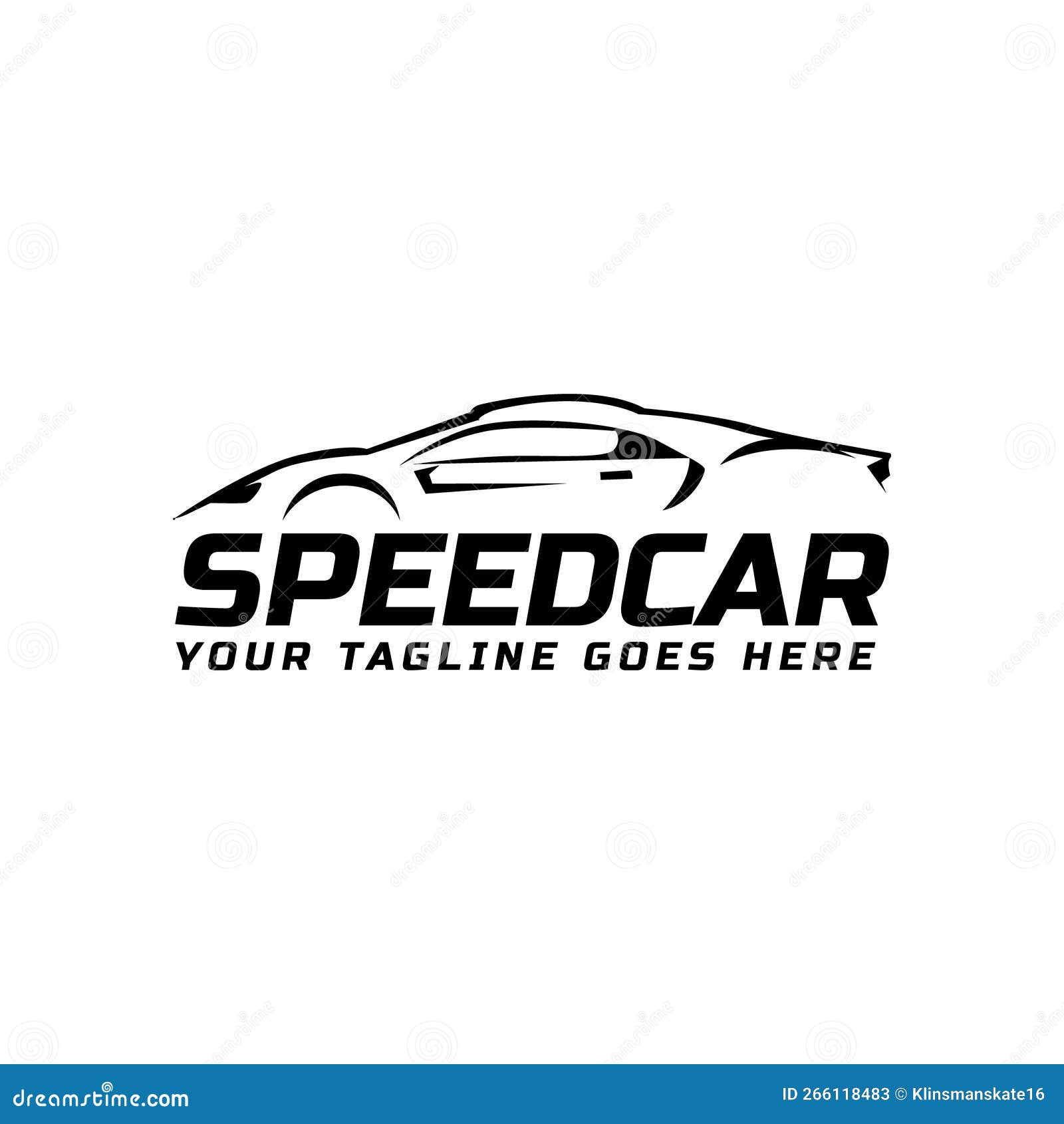 Speed Car Logo Concept Design Vector Stock Vector - Illustration of ...